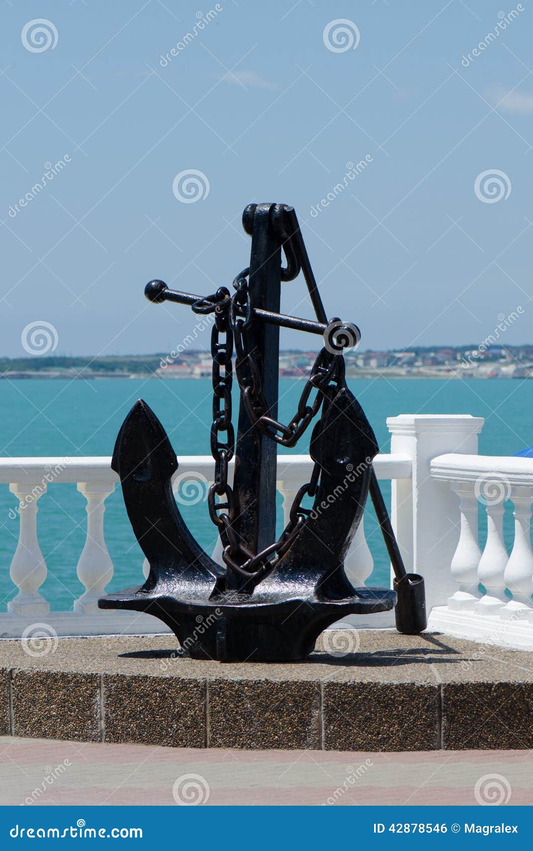The large anchor stock photo. Image of large, chain, pier - 42878546