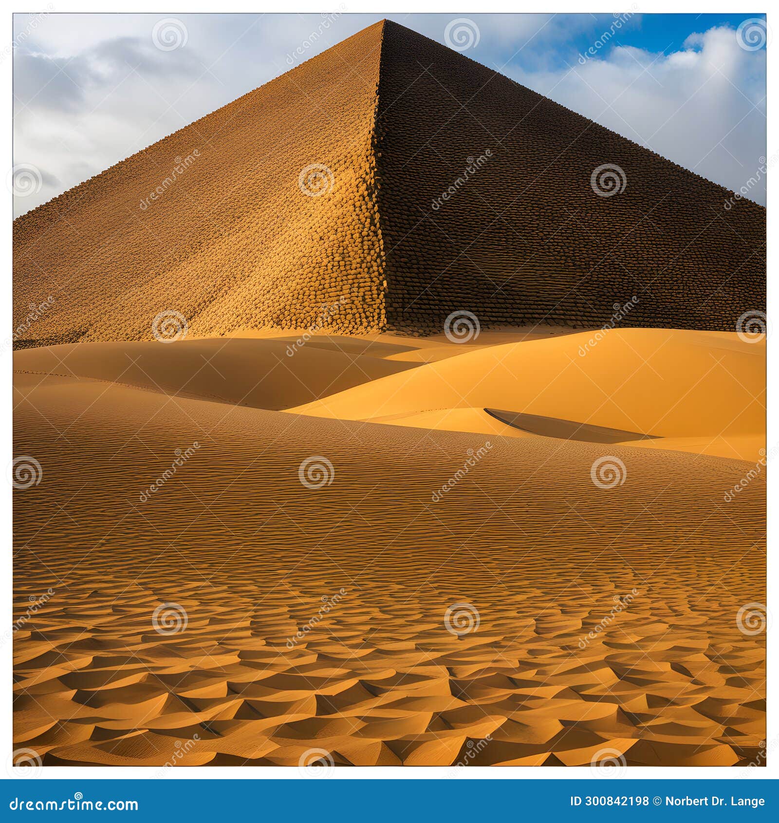 Large Ancient Pyramids, Ai-generatet Stock Photo - Image of desert ...
