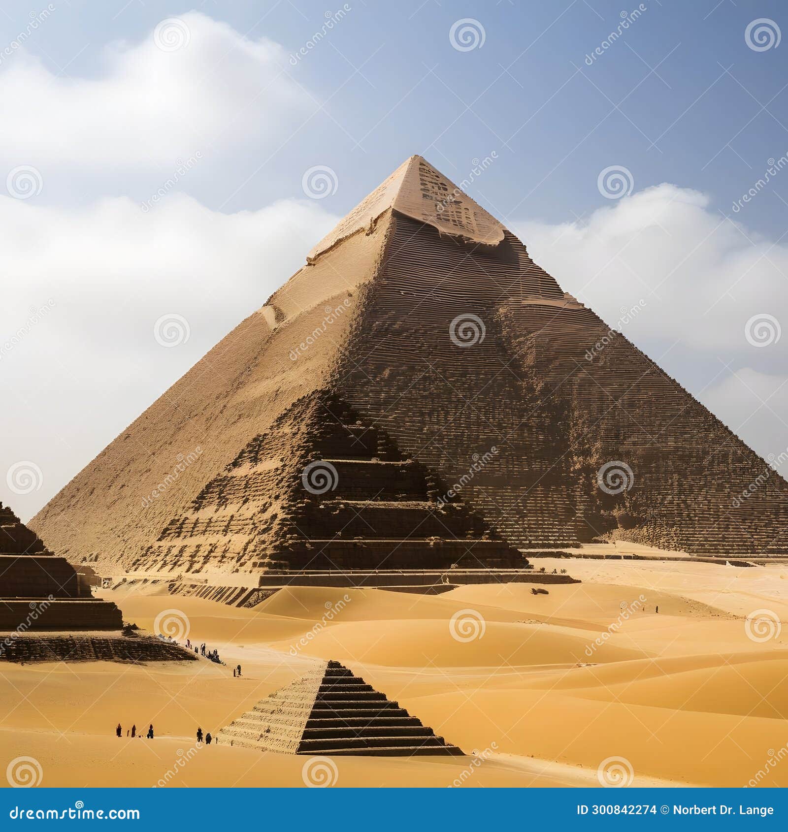 Large Ancient Pyramids, Ai-generatet Stock Photo - Image of world ...