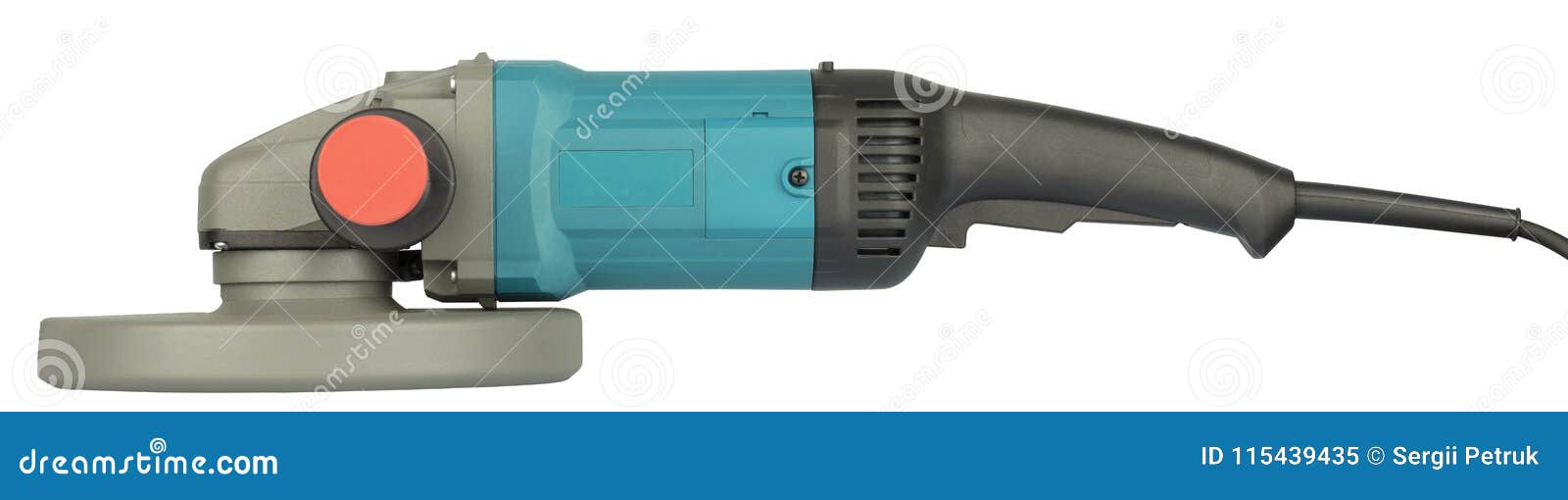 Large Angle Grinder Isolated on White Background Stock Image - Image of ...