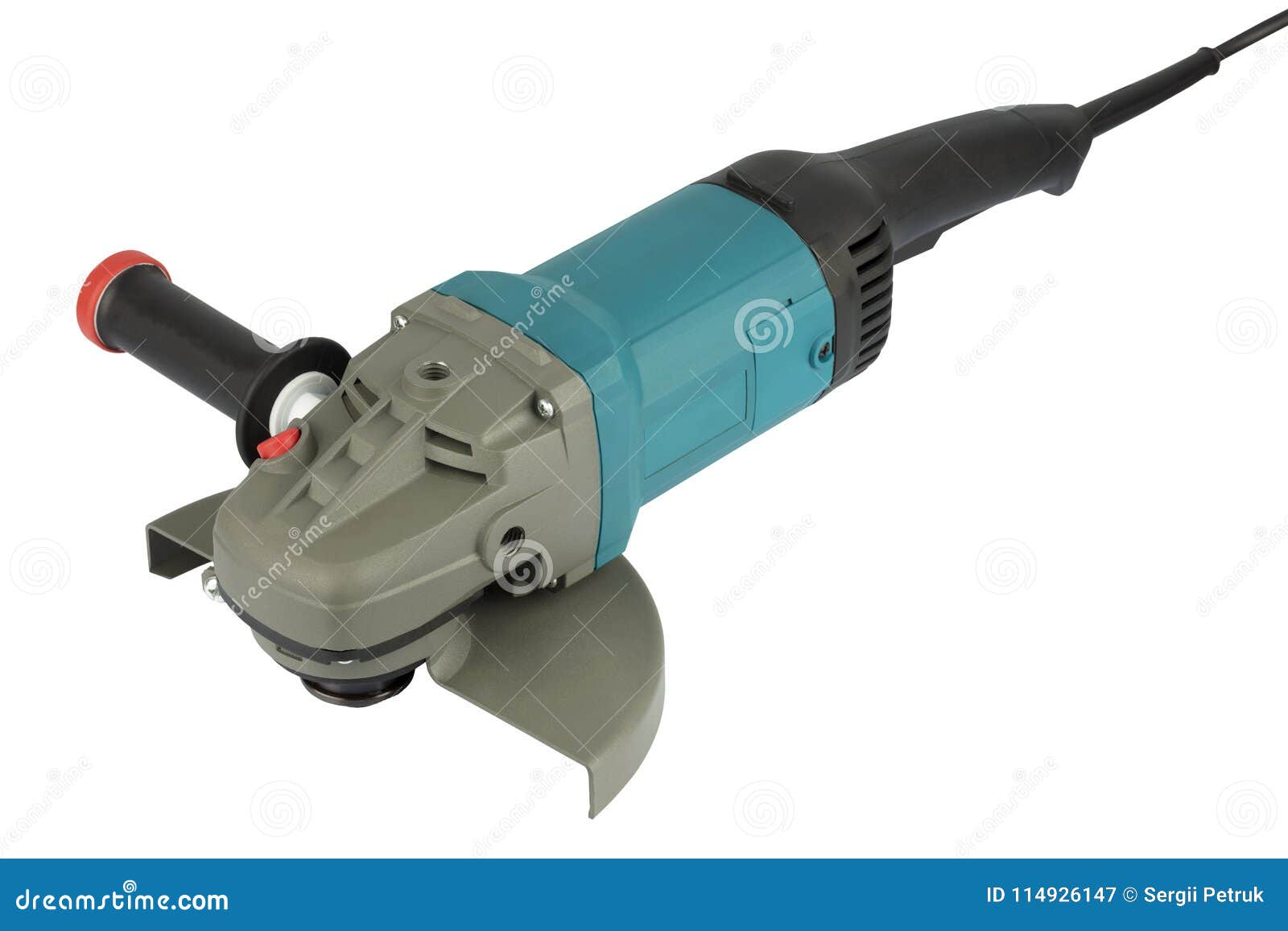 Large Angle Grinder Isolated on White Background Stock Image - Image of ...