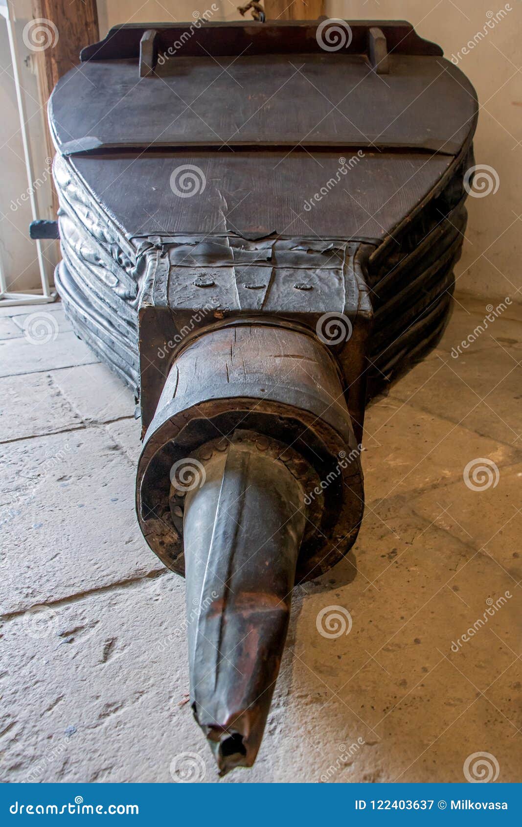 Large Antique Bellows on Floor Stock Image - Image of industrial ...