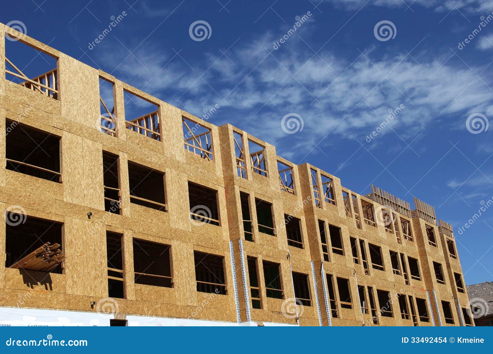 Large Apartment Complex Under Construction Stock Photo - Image of ...
