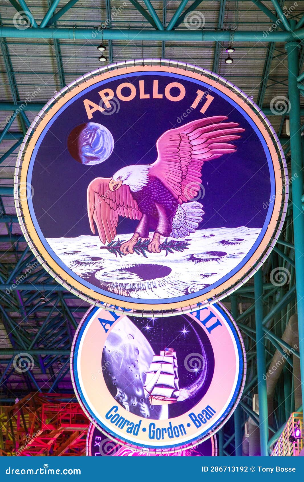 Apollo 11 Banner Inside Apollo Complex at Kennedy Space Center ...