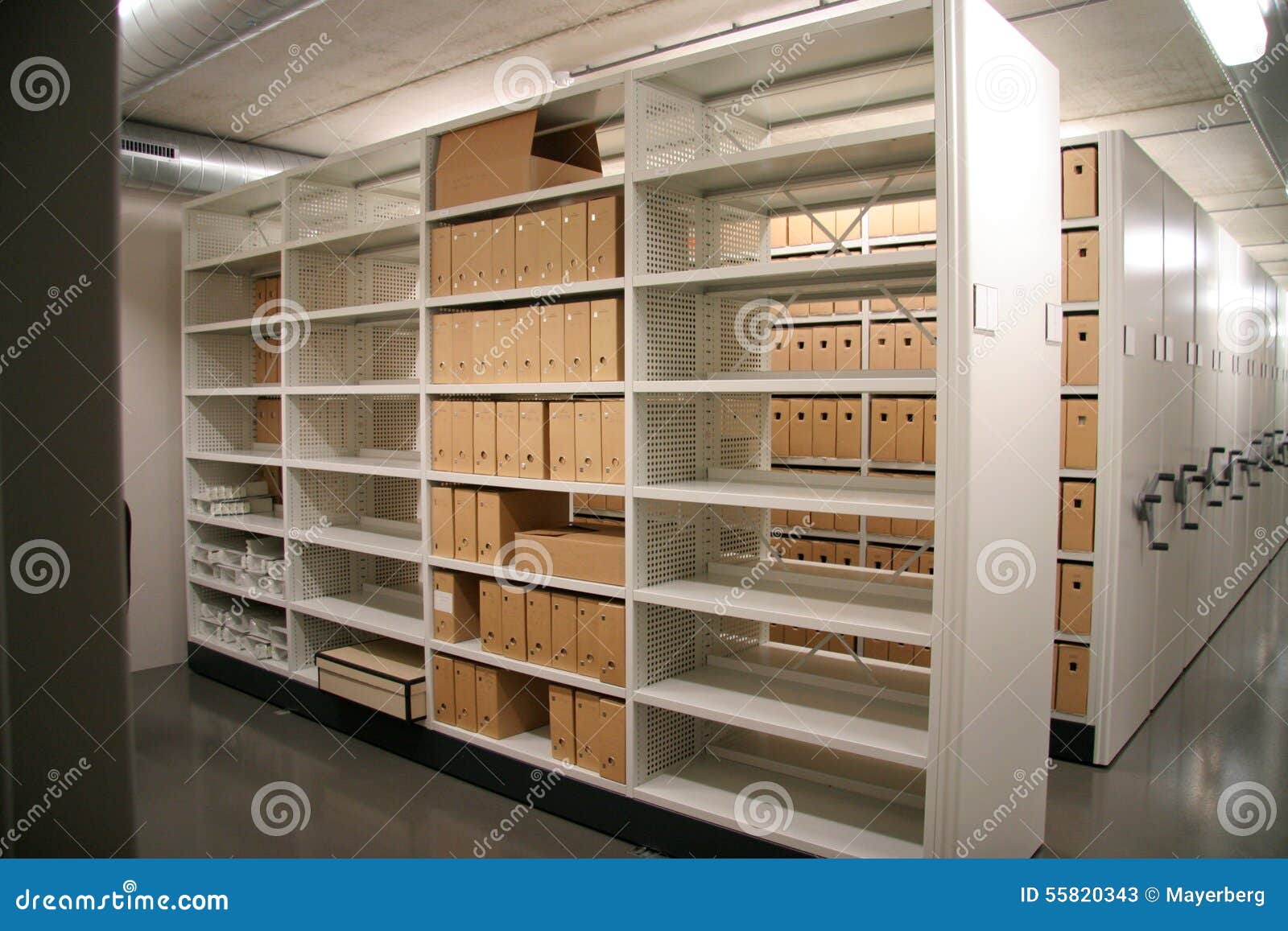 Large archives stock image. Image of library, document - 55820343