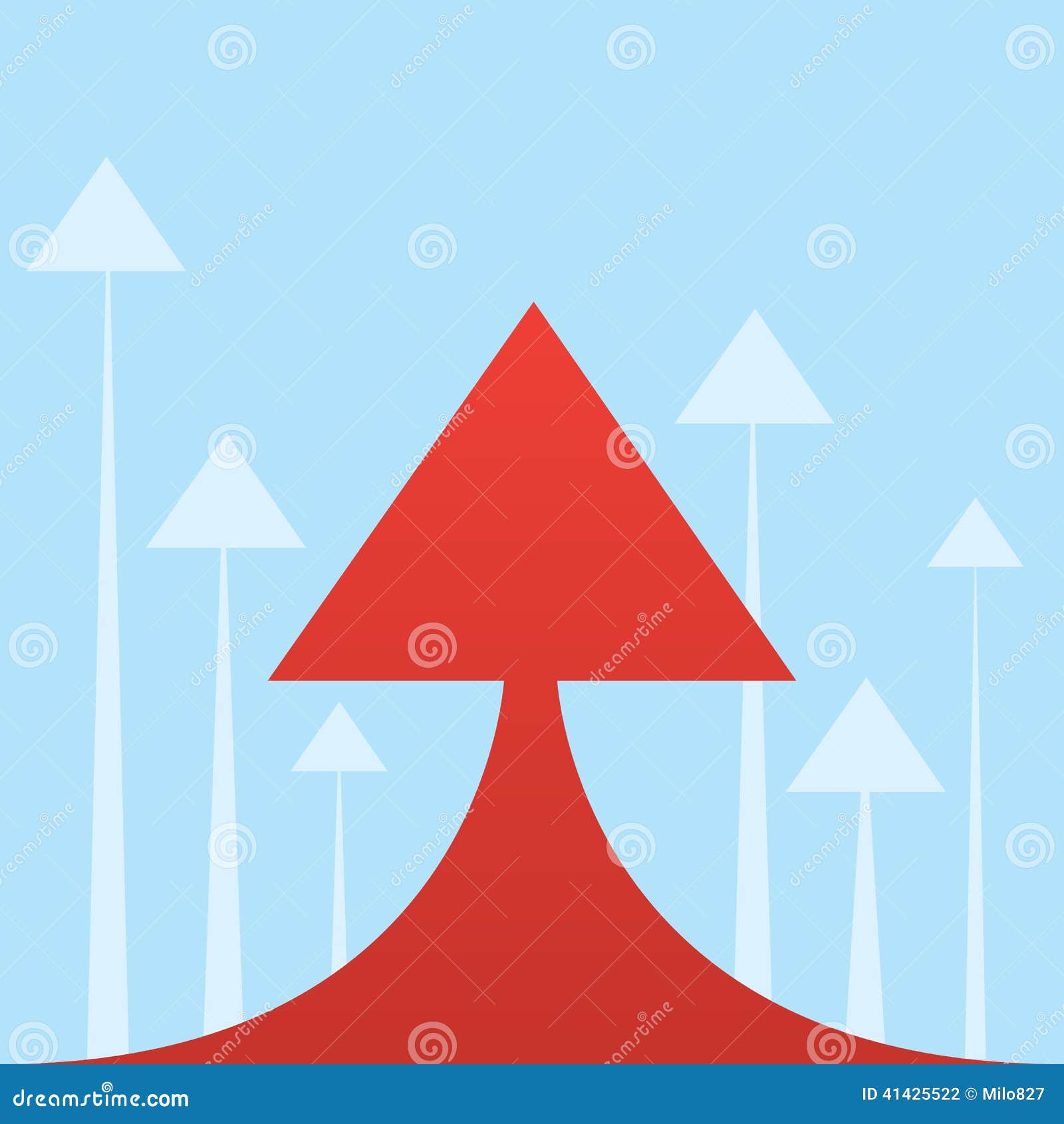 Large Arrow Up stock vector. Illustration of motivation - 41425522