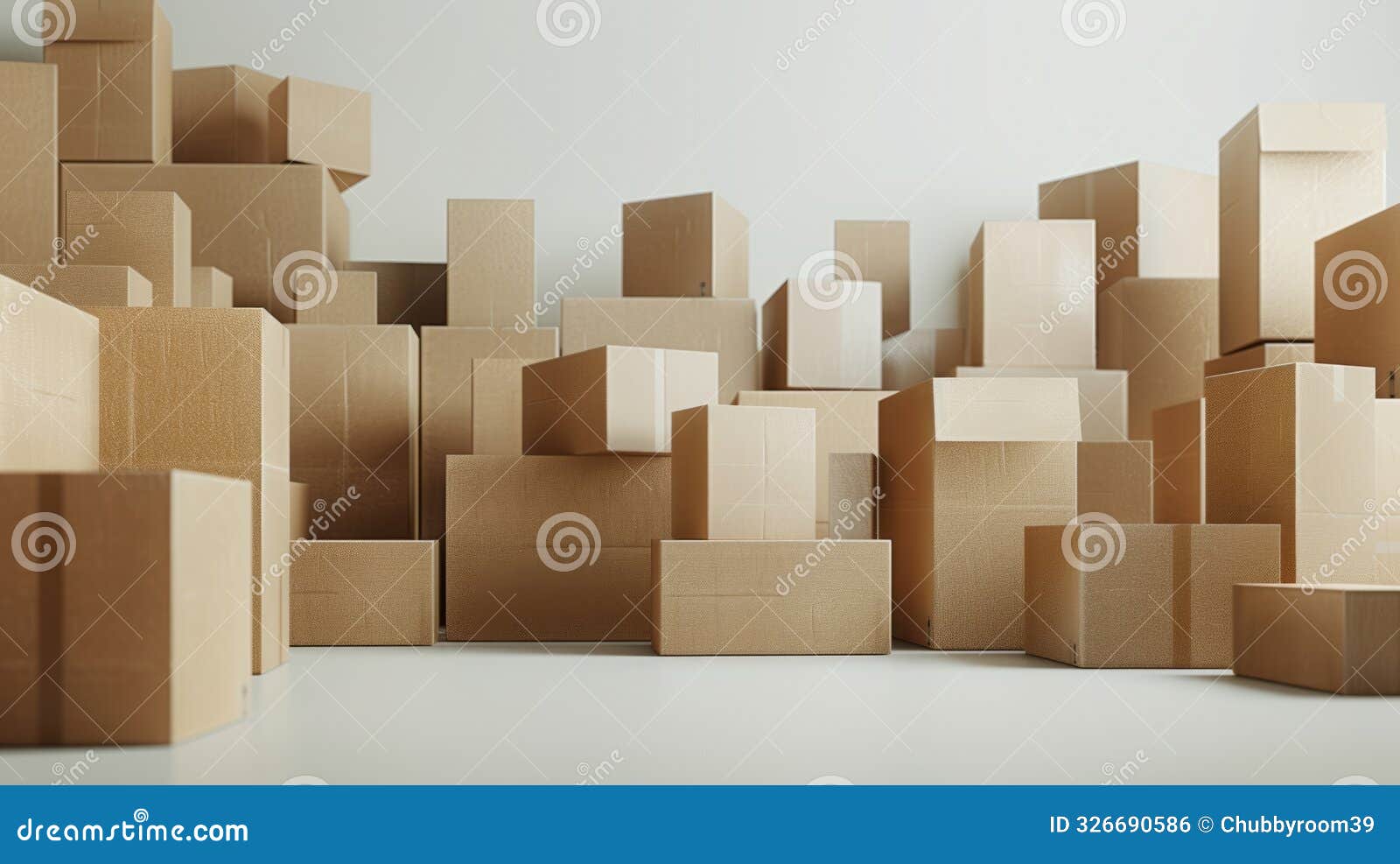 Assortment Of Cardboard Containers And Packaging In Varying Shapes And ...