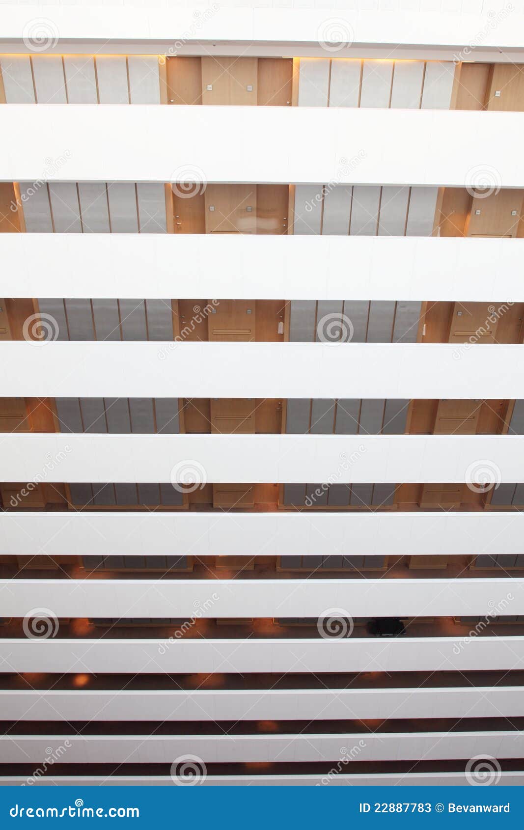 Timber Atrium: Architectural Wonder Of Stacked Beams Royalty-Free Stock ...