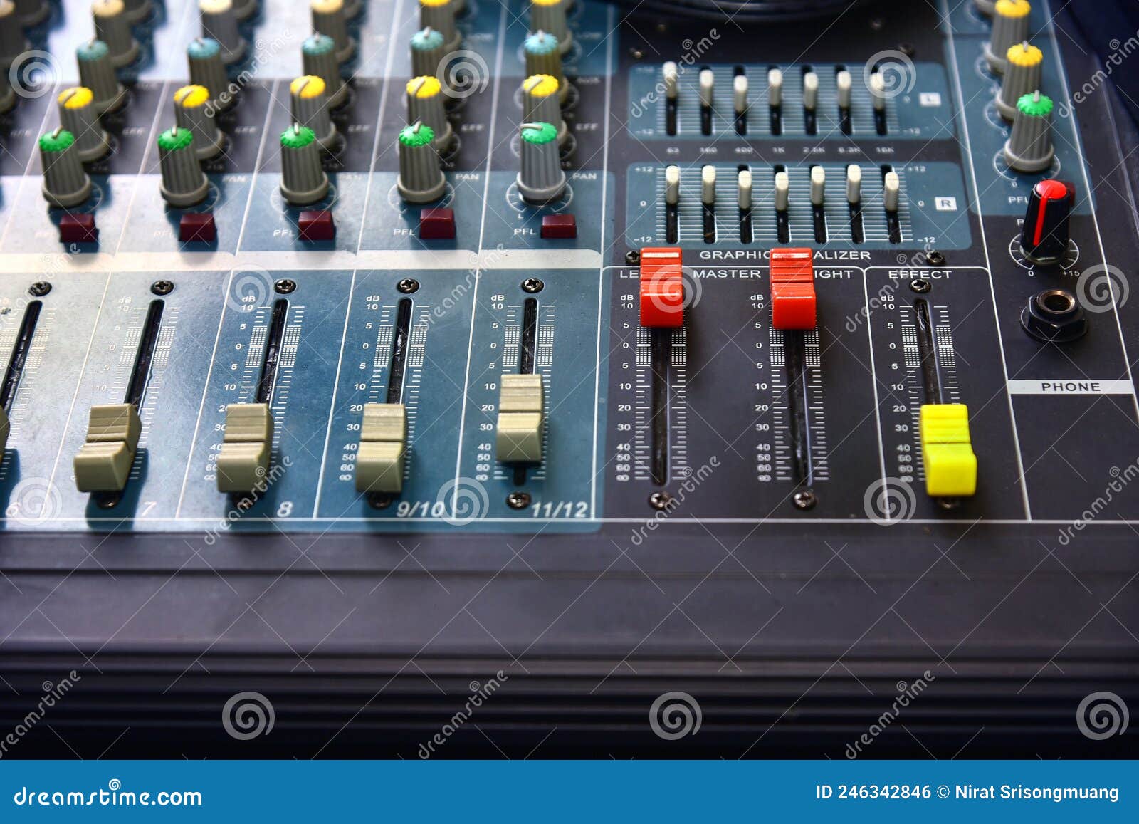 Large Audio Circuit Board Control Buttons Stock Photo - Image of board ...