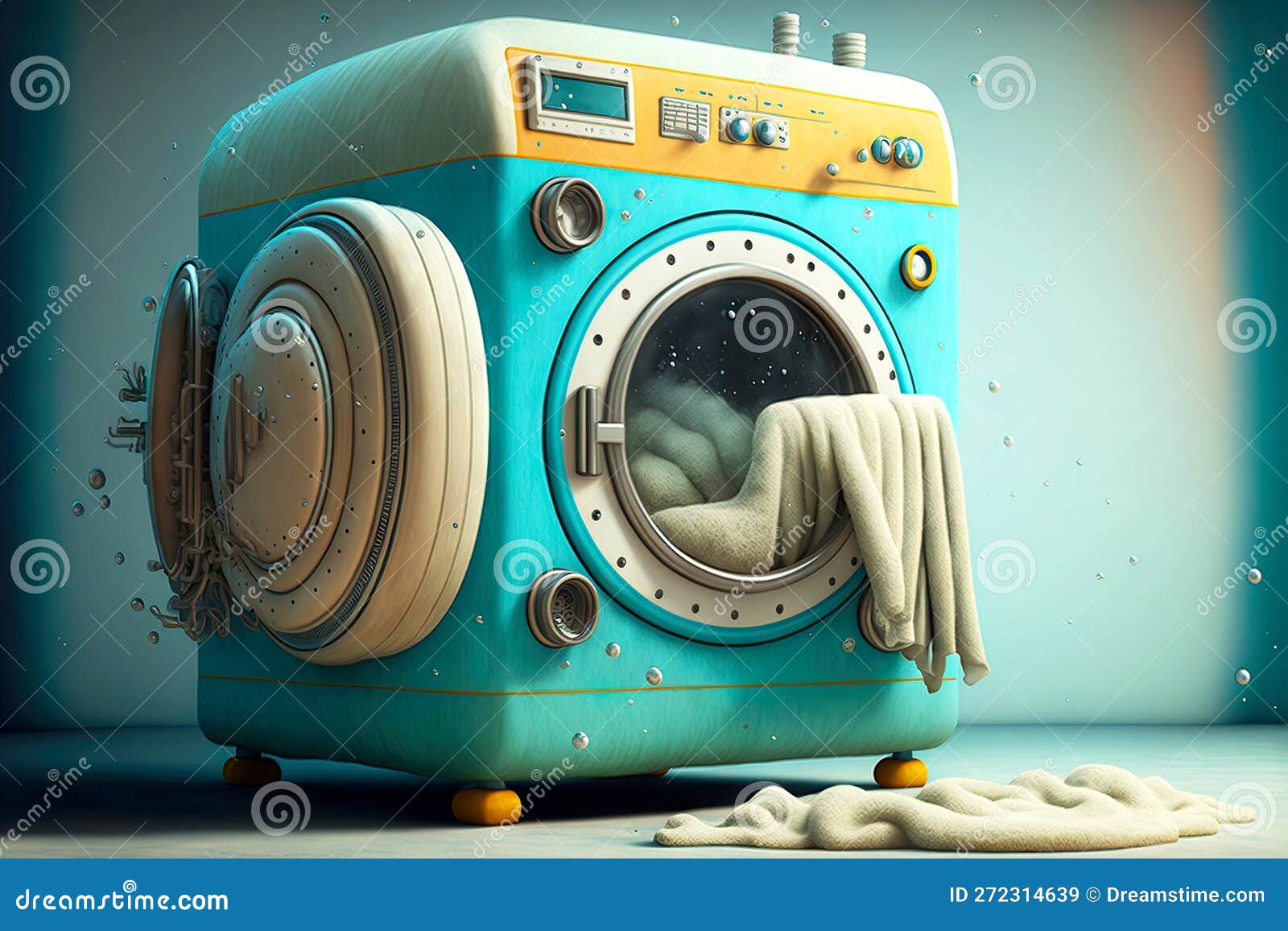 Large Automatic Machine Washing with High Load for Laundry Stock ...