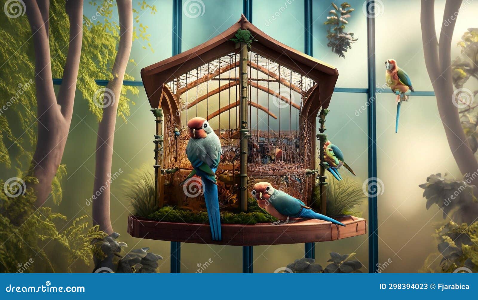 Aviary Cartoons, Illustrations & Vector Stock Images - 3617 Pictures to ...
