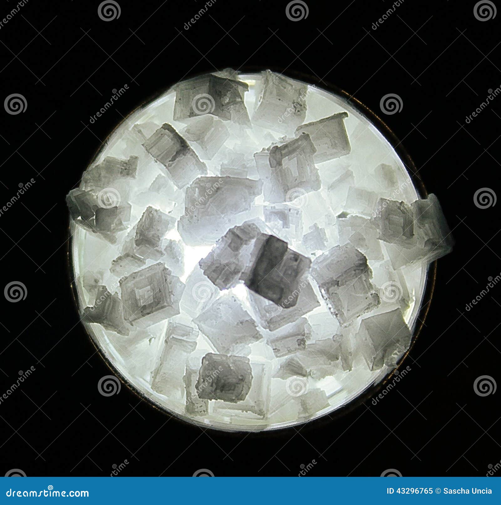 Large Backlit Salt Crystals Stock Image - Image of crystals, sphere ...