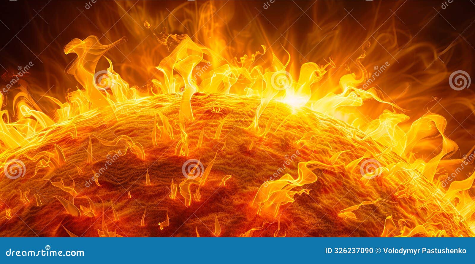 A Large Ball of Fire with Flames Stock Photo - Image of burn, explosion ...