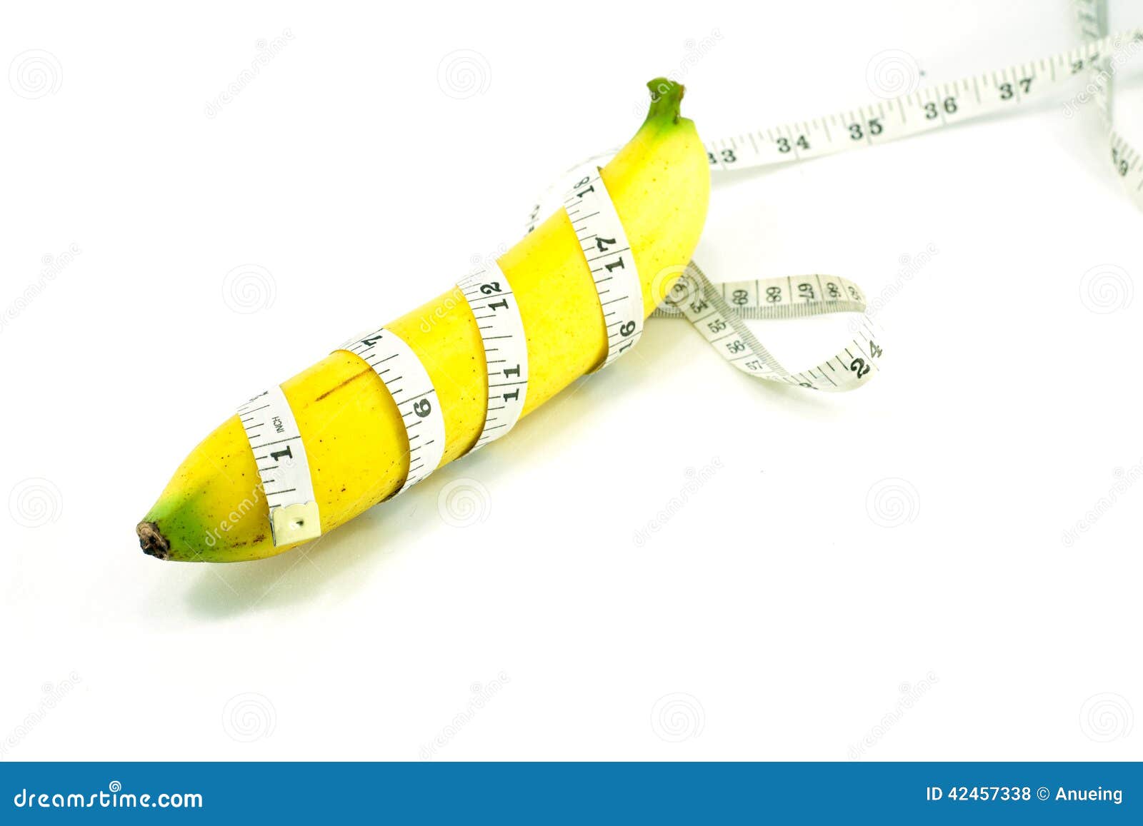 Large Banana and Measuring Tape Stock Photo - Image of funny, humorous ...