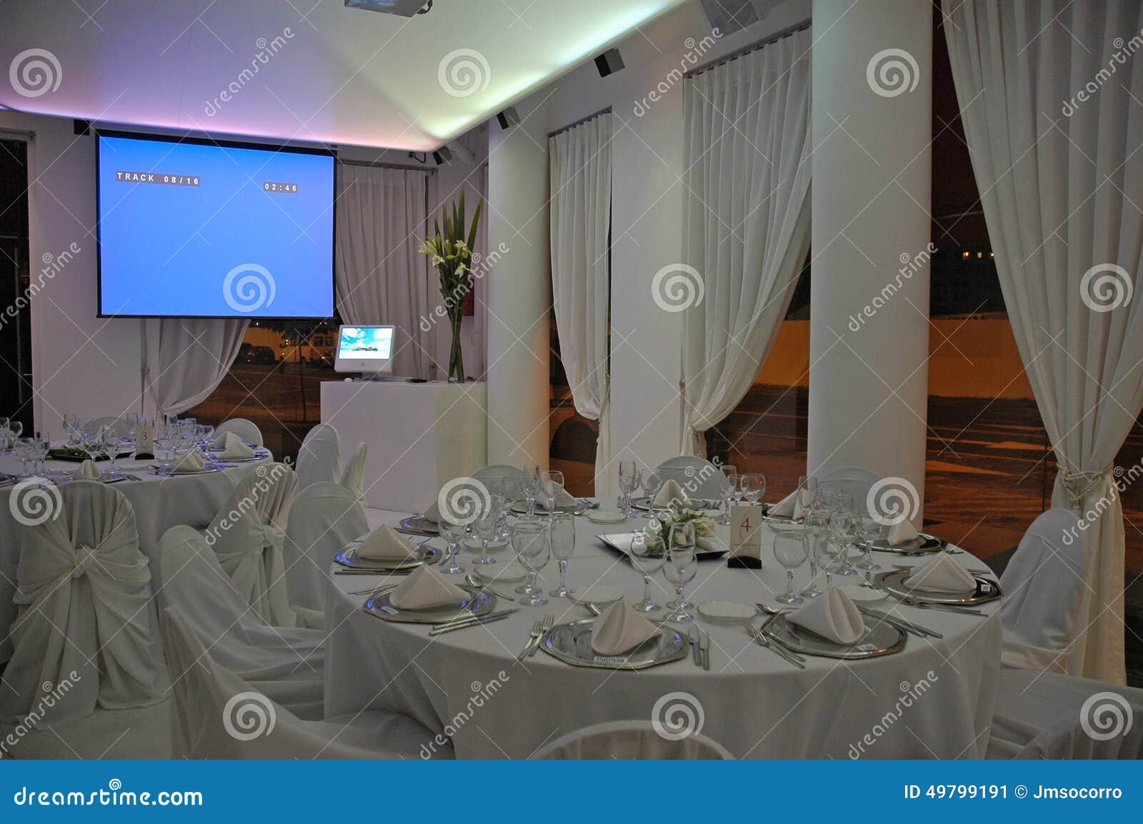 Large Banquet stock image. Image of drapes, banquet, table - 49799191