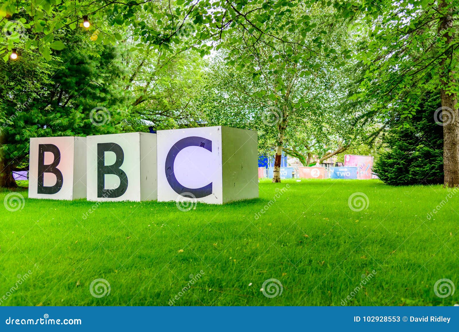 Large Bbc Sign In Park With Grass And Trees Editorial Photo ...