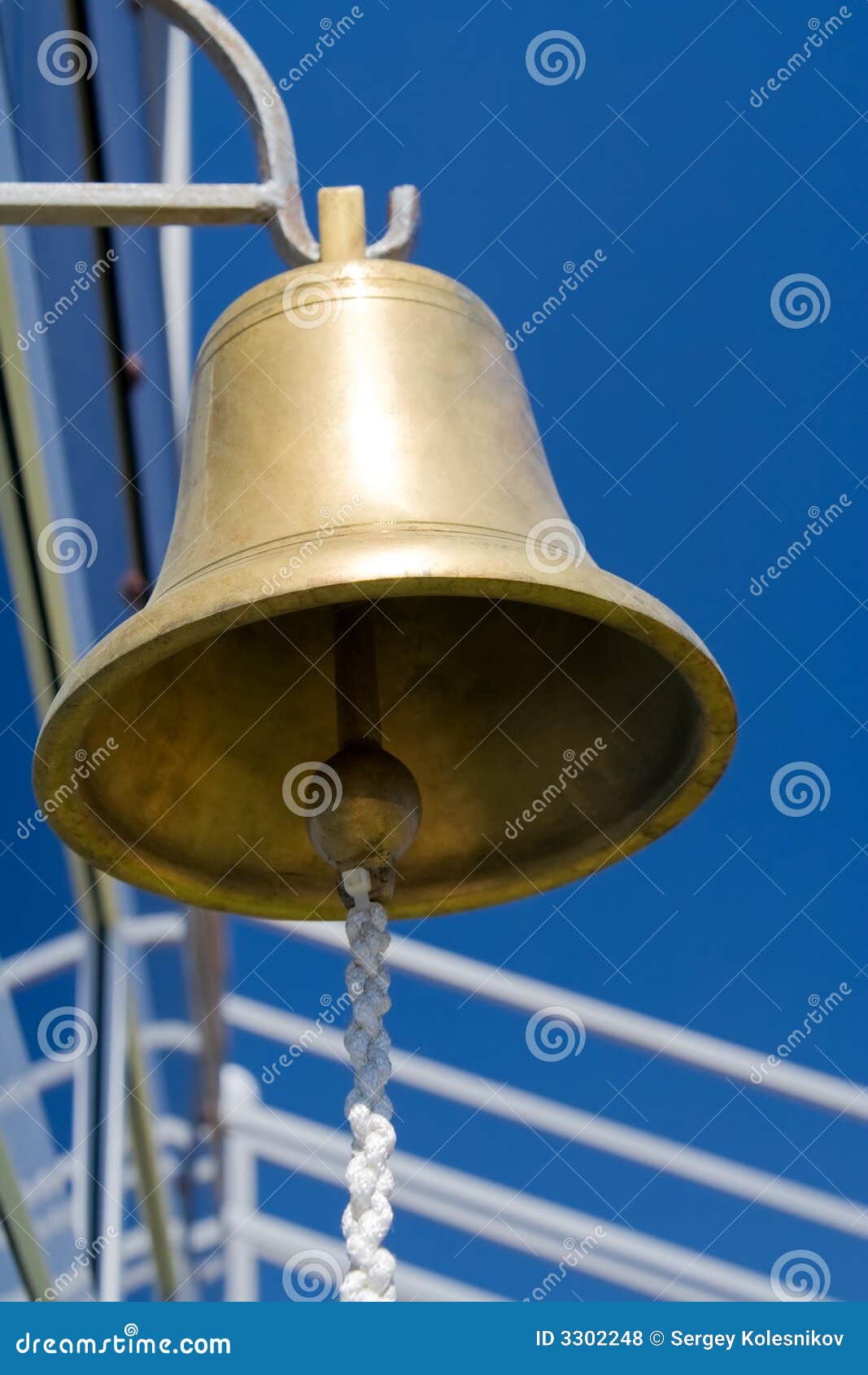 Large Bell stock photo. Image of alloy, cranes, toll, yellow - 3302248