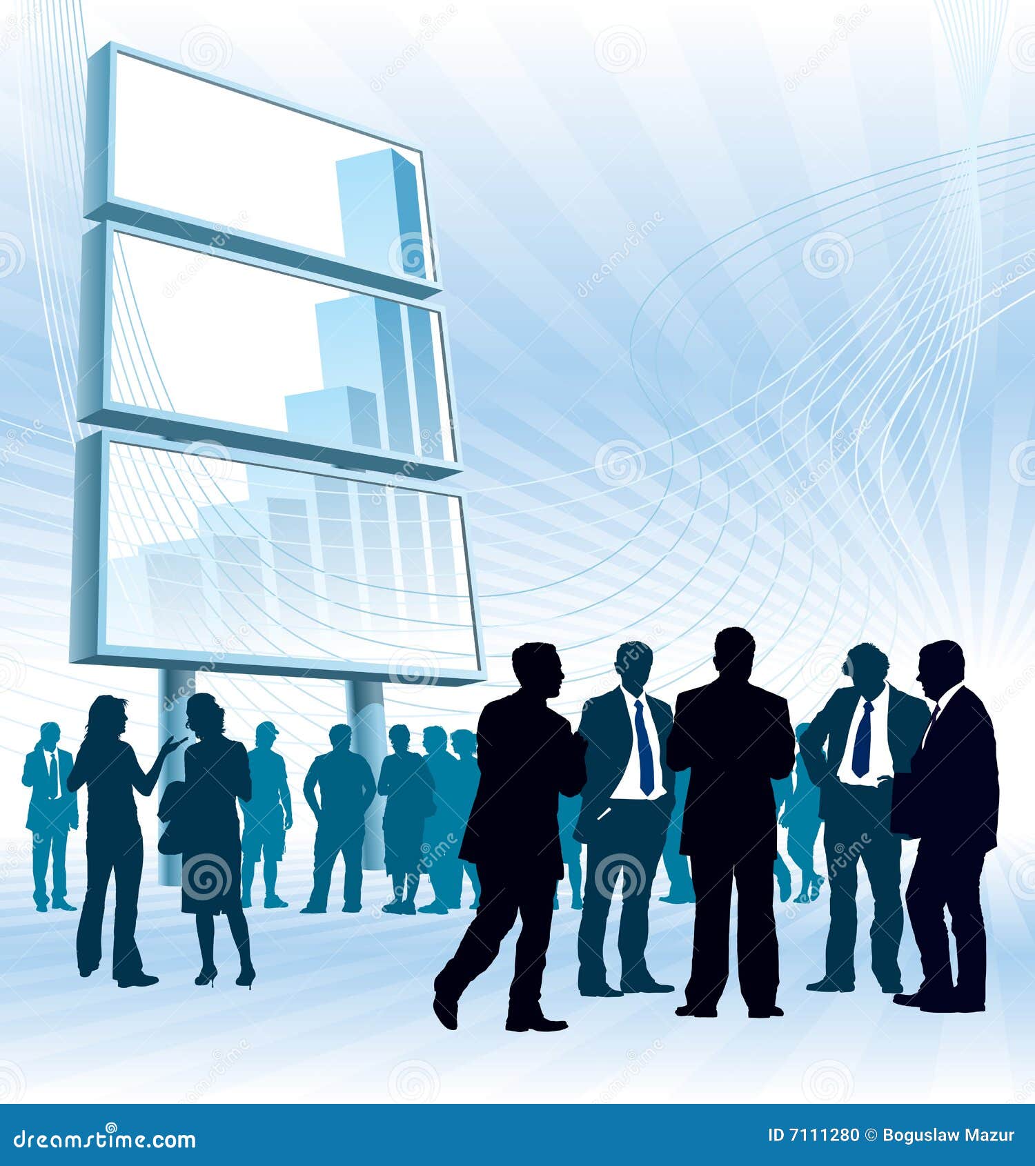 Large billboard stock vector. Illustration of advertise - 7111280