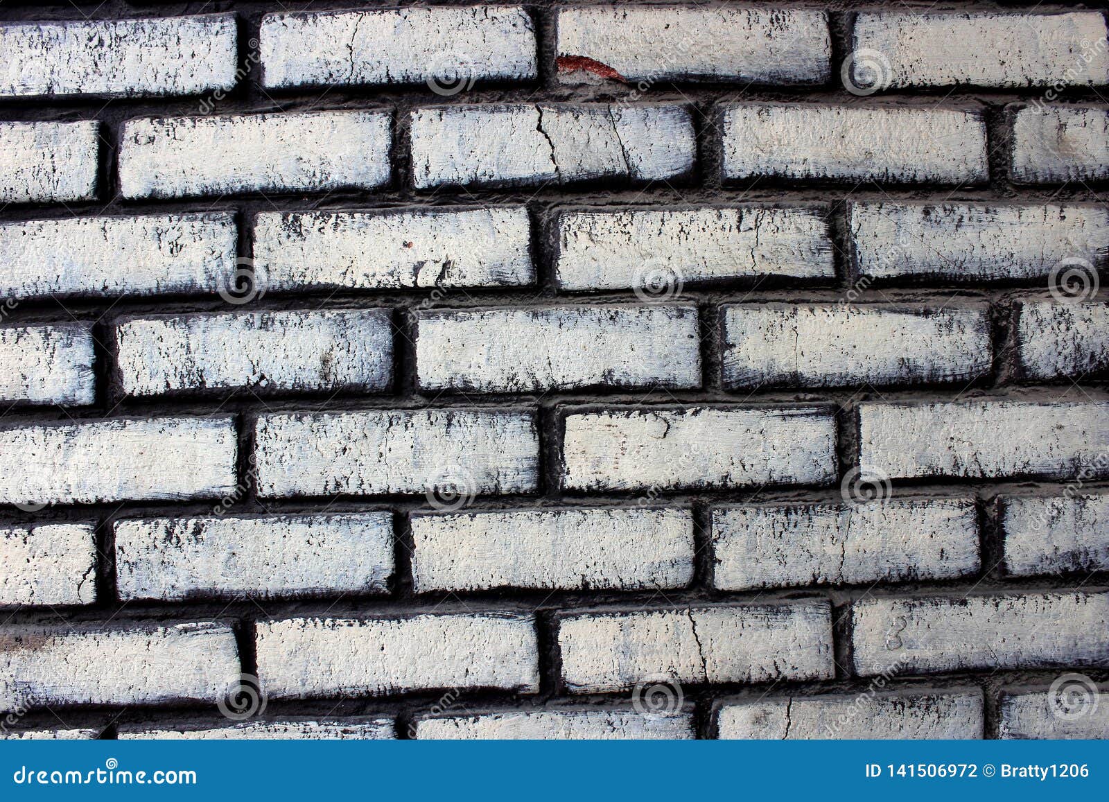 Large Black Bricks with Rough, Gritty Surface Painted White in ...