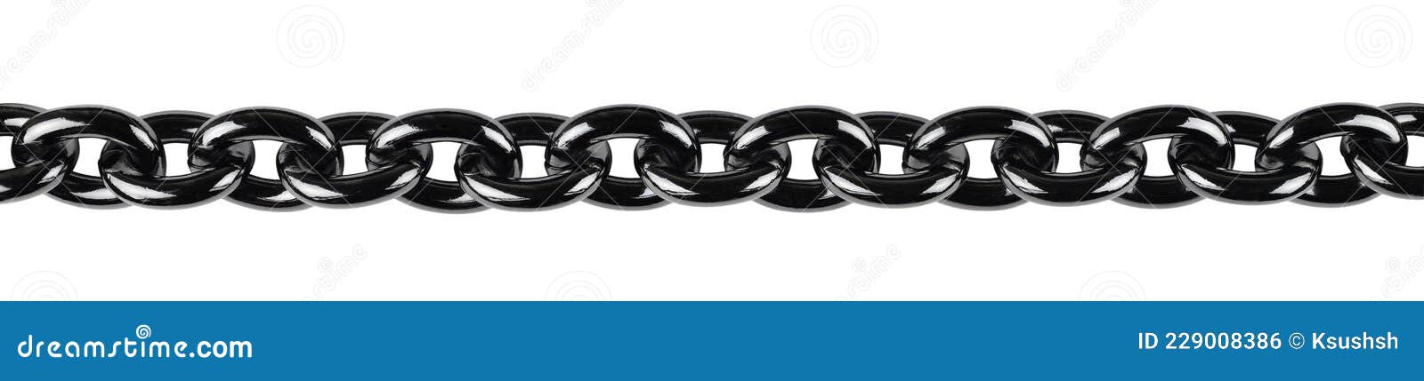 Large Black Metal Chain Isolated on White Stock Photo - Image of shiny ...
