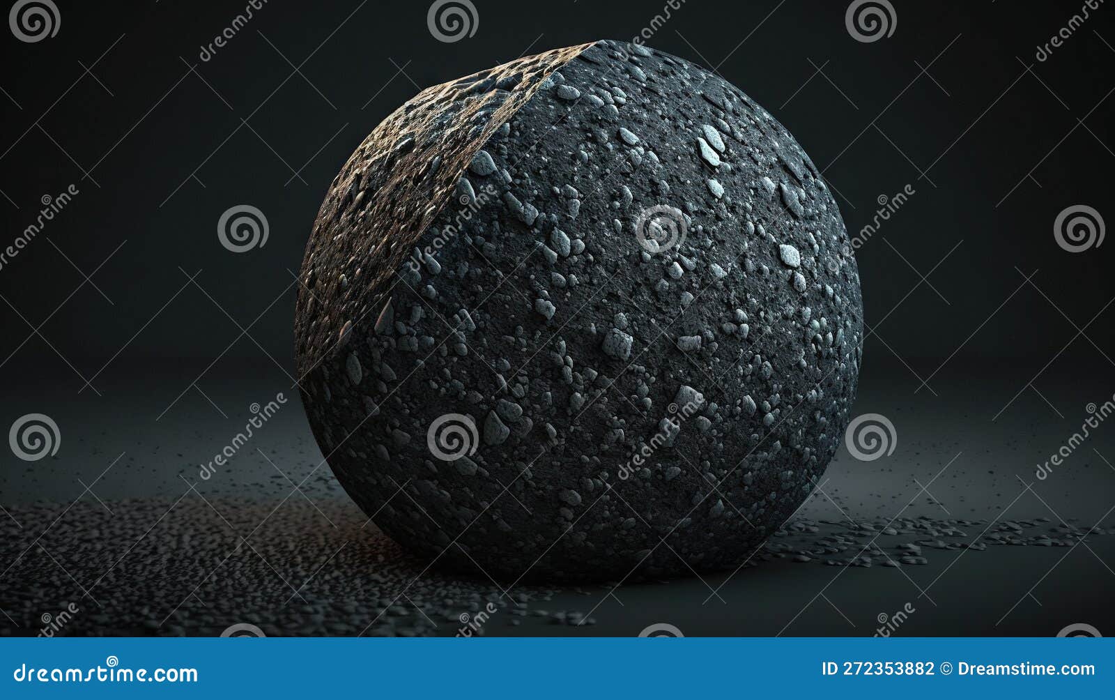 A Large Black Object with Water Drops on it S Surface Stock ...