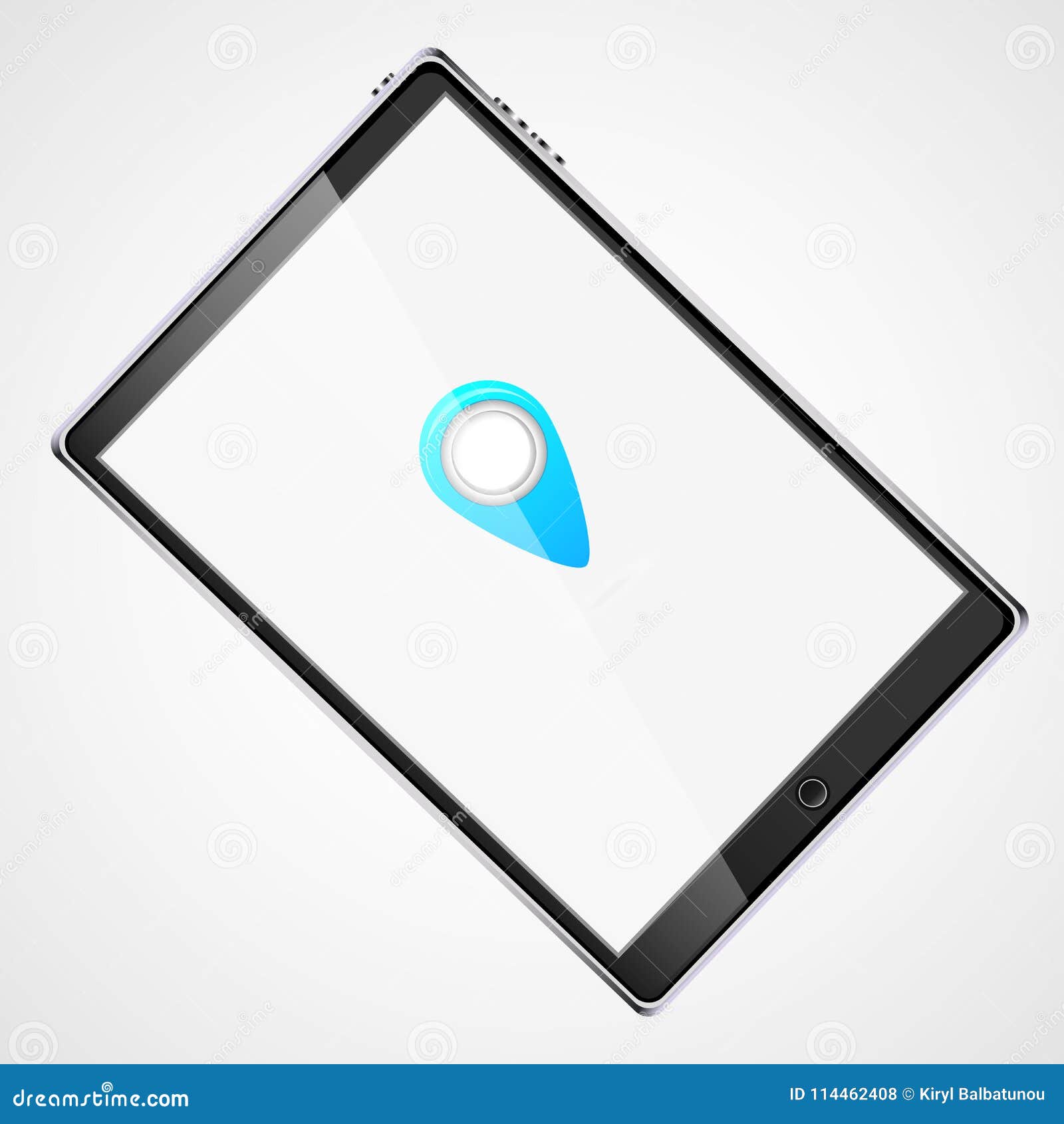 Large Black Realistic Mobile Smart Touch-sensitive Slim Tablet Computer ...