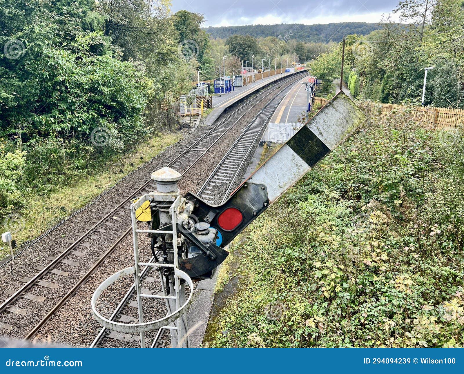 Railway Signal stock image. Image of stations, black - 294094239