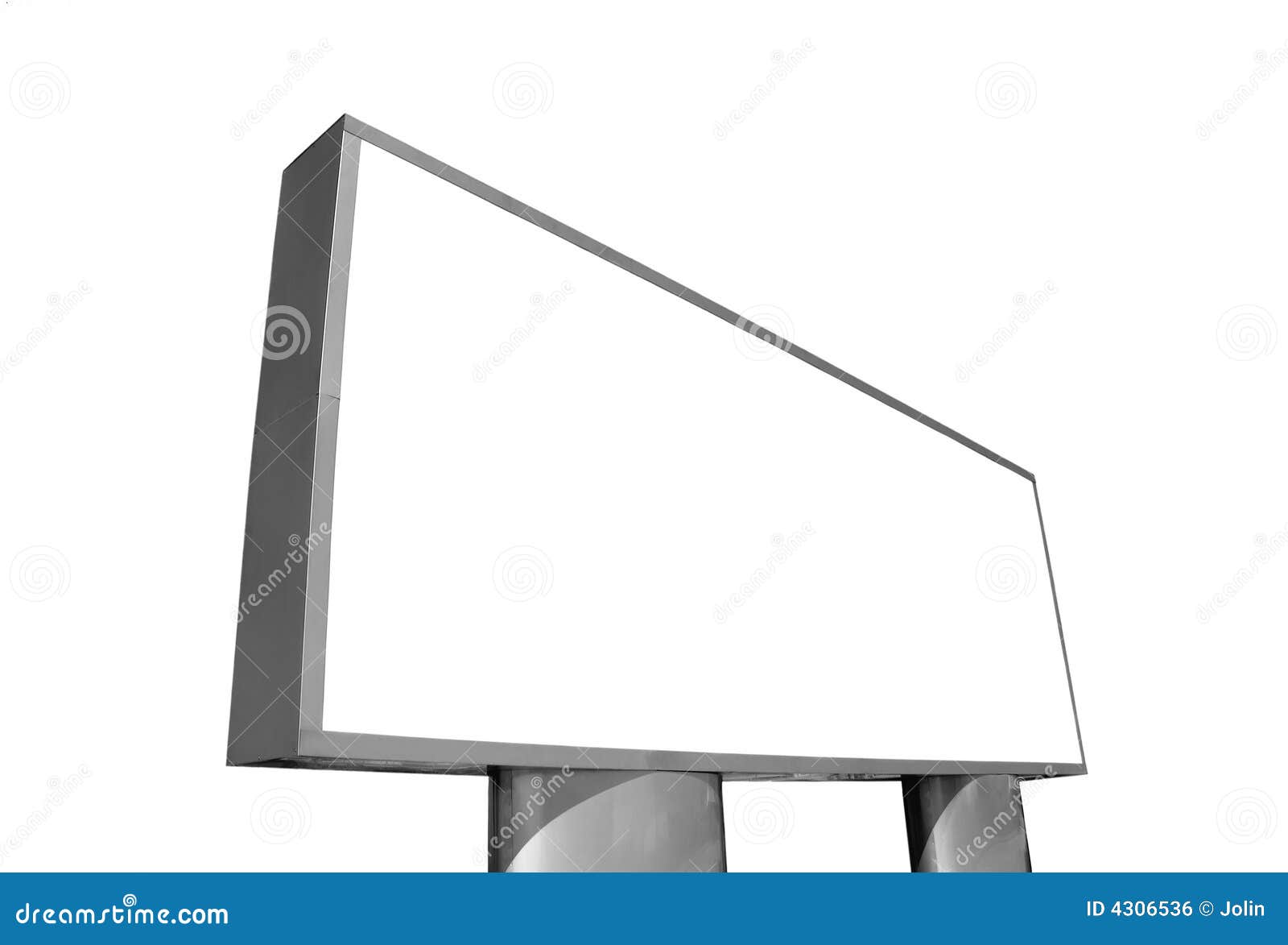 Large blank billboard stock photo. Image of outdoor, information - 4306536