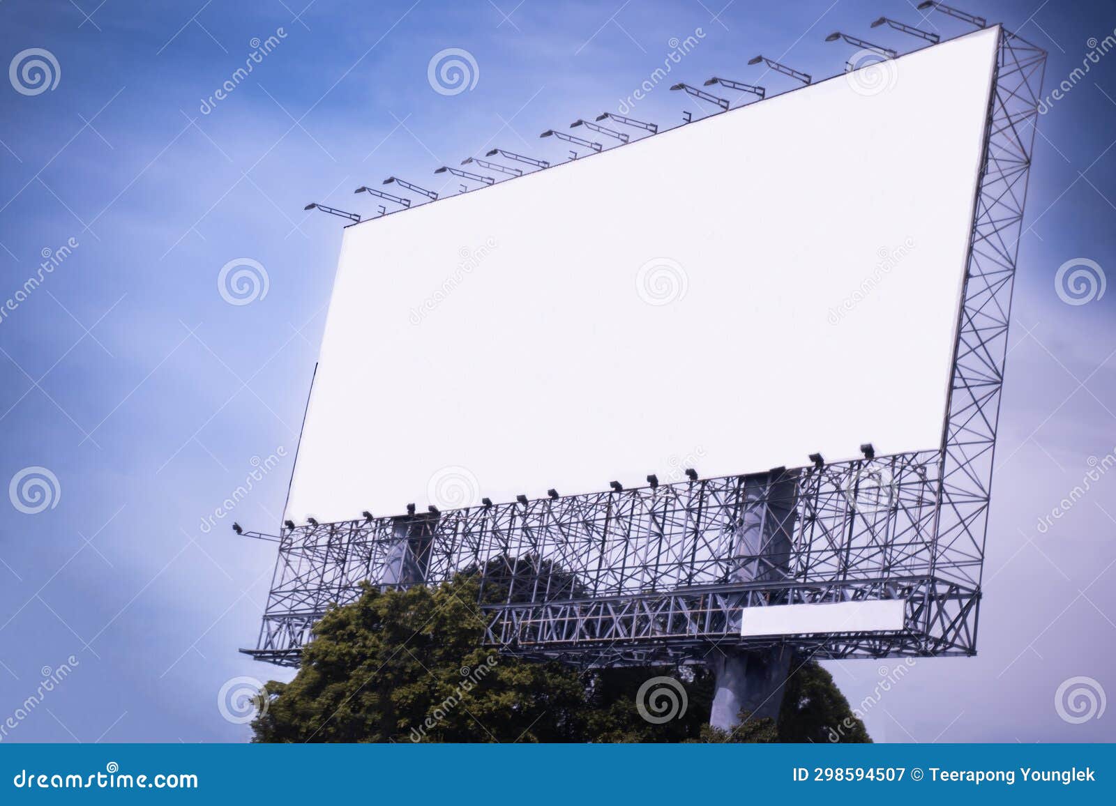 Large Blank Outdoor Billboard with Sky Background Editorial Photography ...