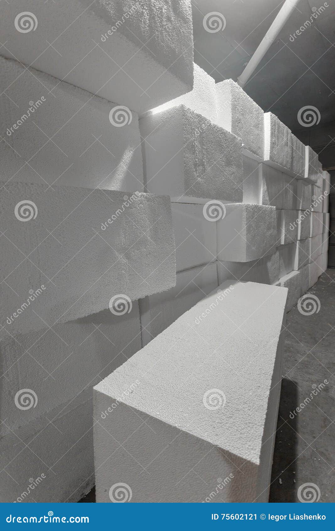 Large Blocks of Polystyrene Stock Image - Image of improvement ...