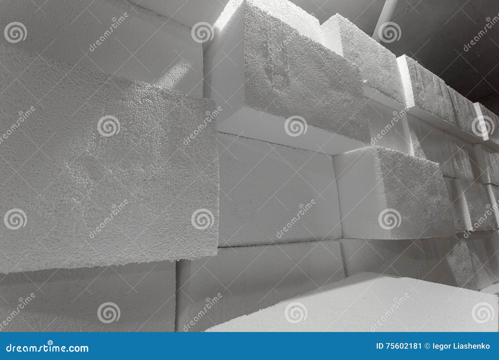 Large Blocks of Polystyrene Stock Image - Image of industrial ...