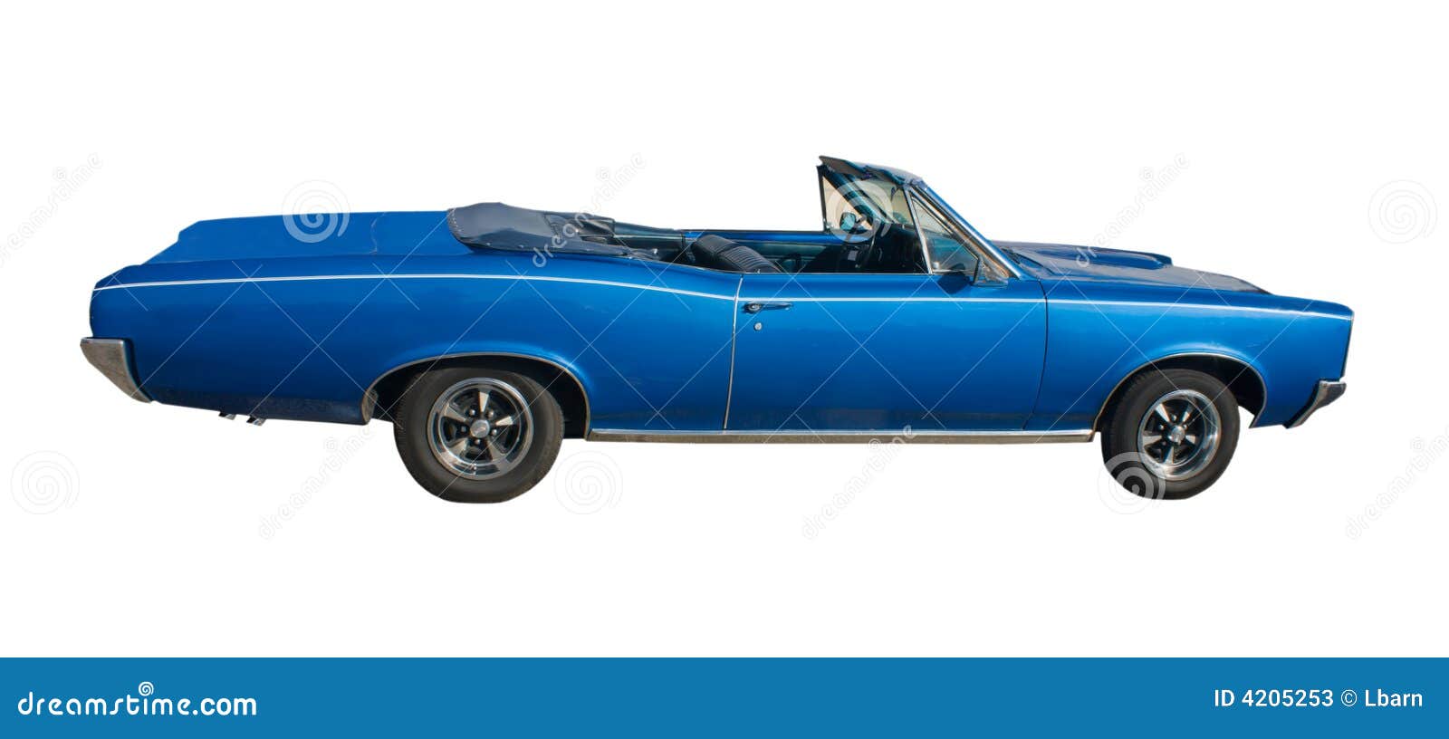 Large blue convertible stock image. Image of antique, blue - 4205253