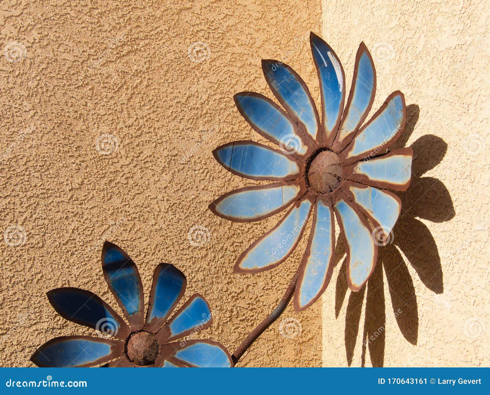 Welded Artwork, Huge Flowers Stock Image - Image of deco, artwork ...