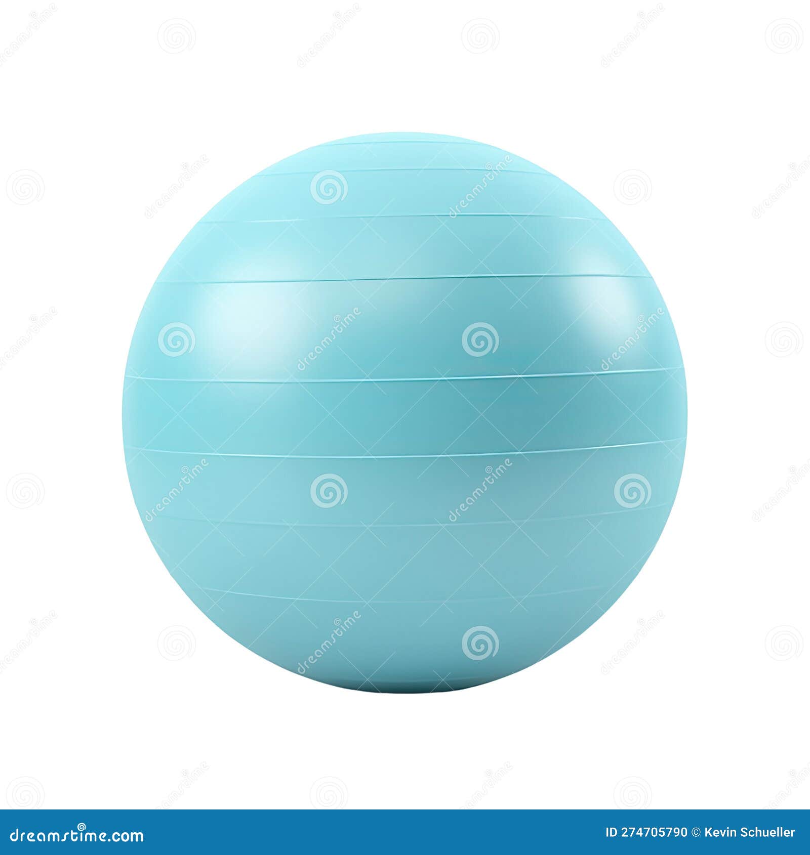 A Large Blue Exercise Ball Isolated on a Transparent Background Stock ...