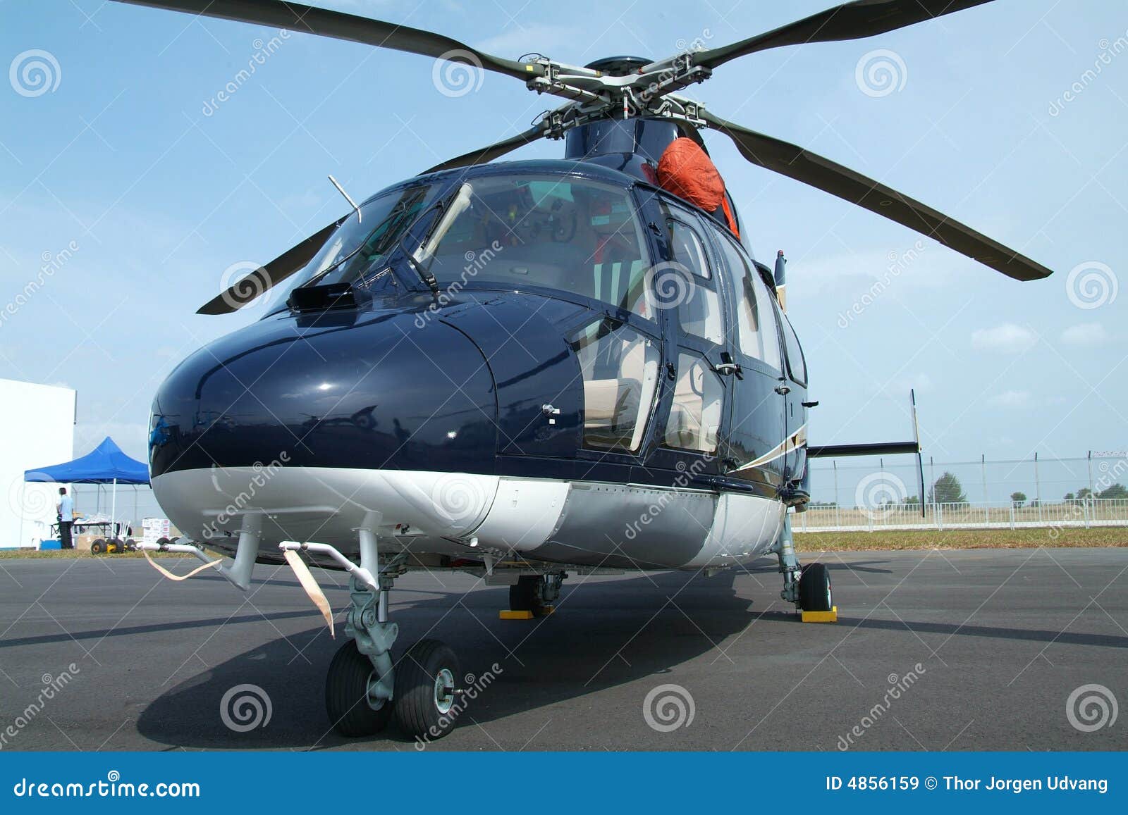 Large, blue helicopter stock image. Image of lift, blue - 4856159