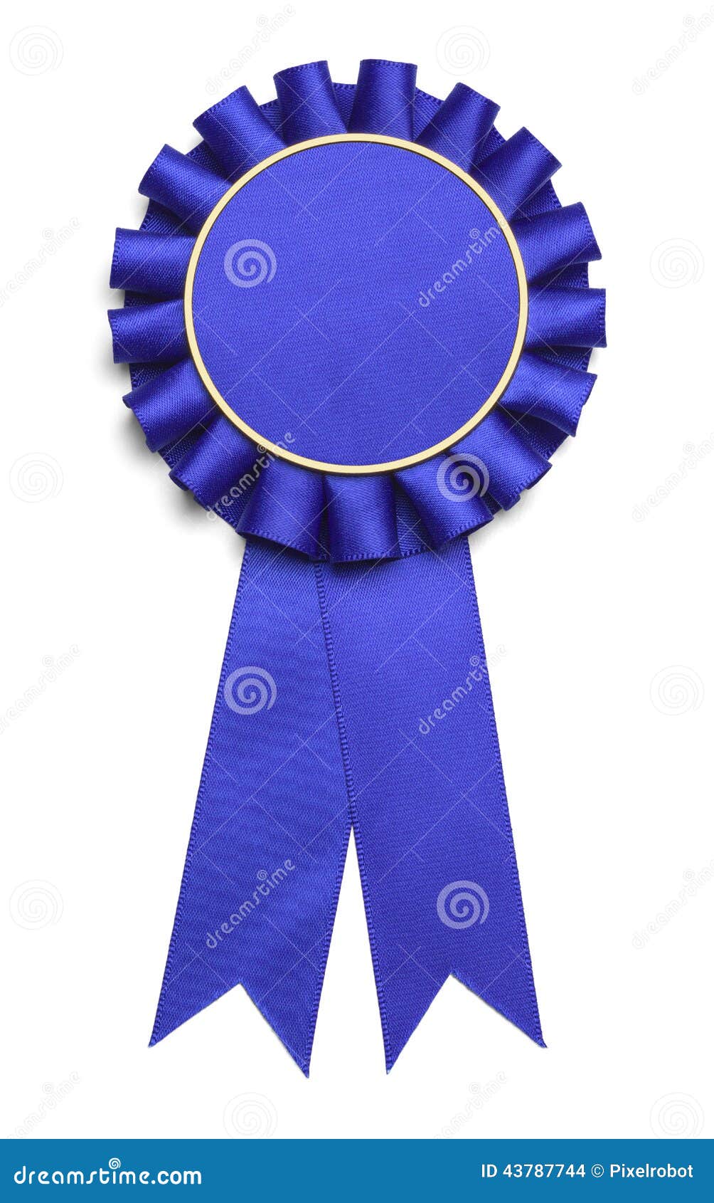 Large Blue Ribbon stock photo. Image of white, ribbon - 43787744