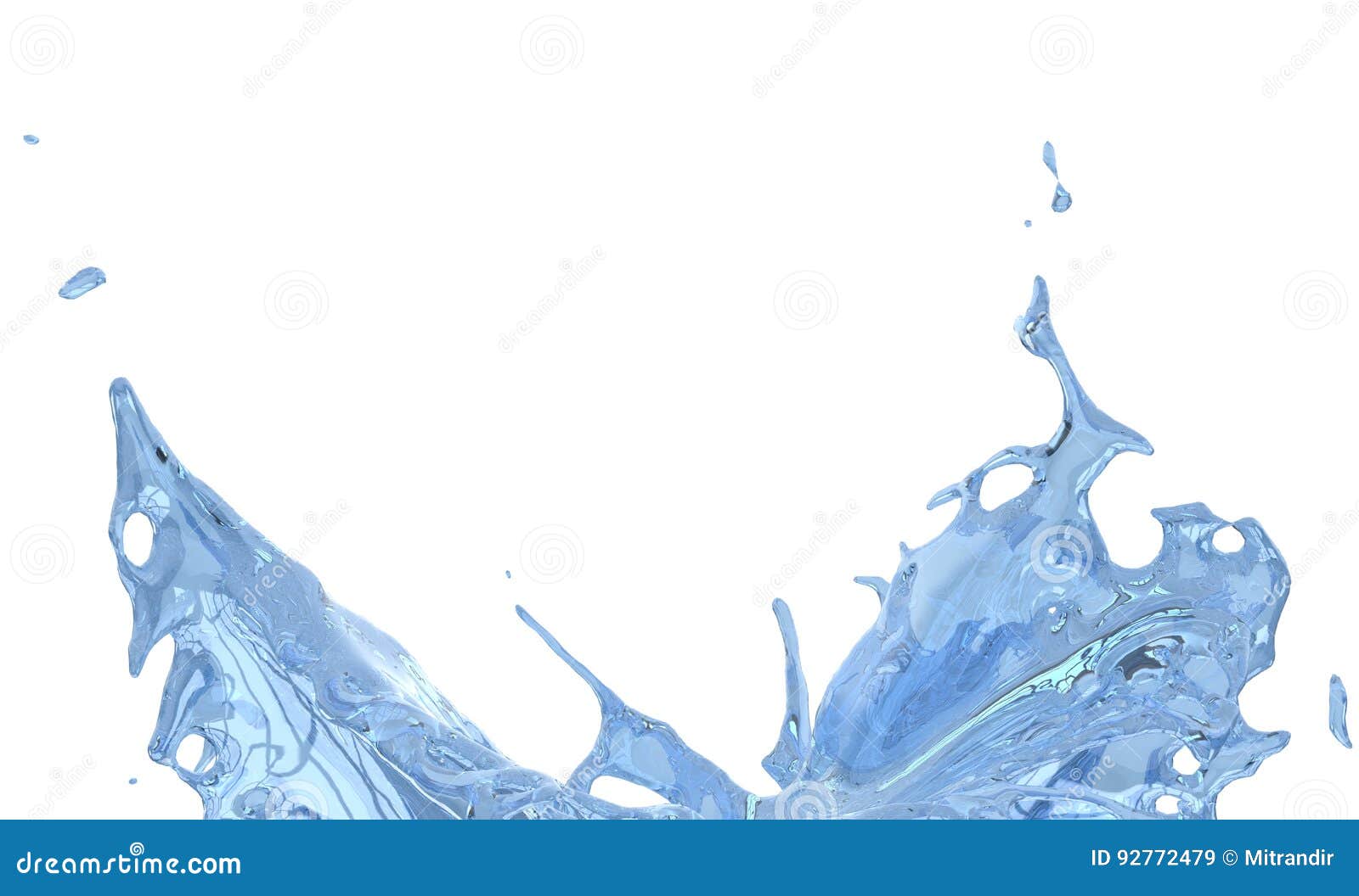 Large Blue Water Splash - Abstract Stock Image - Image of abstract ...