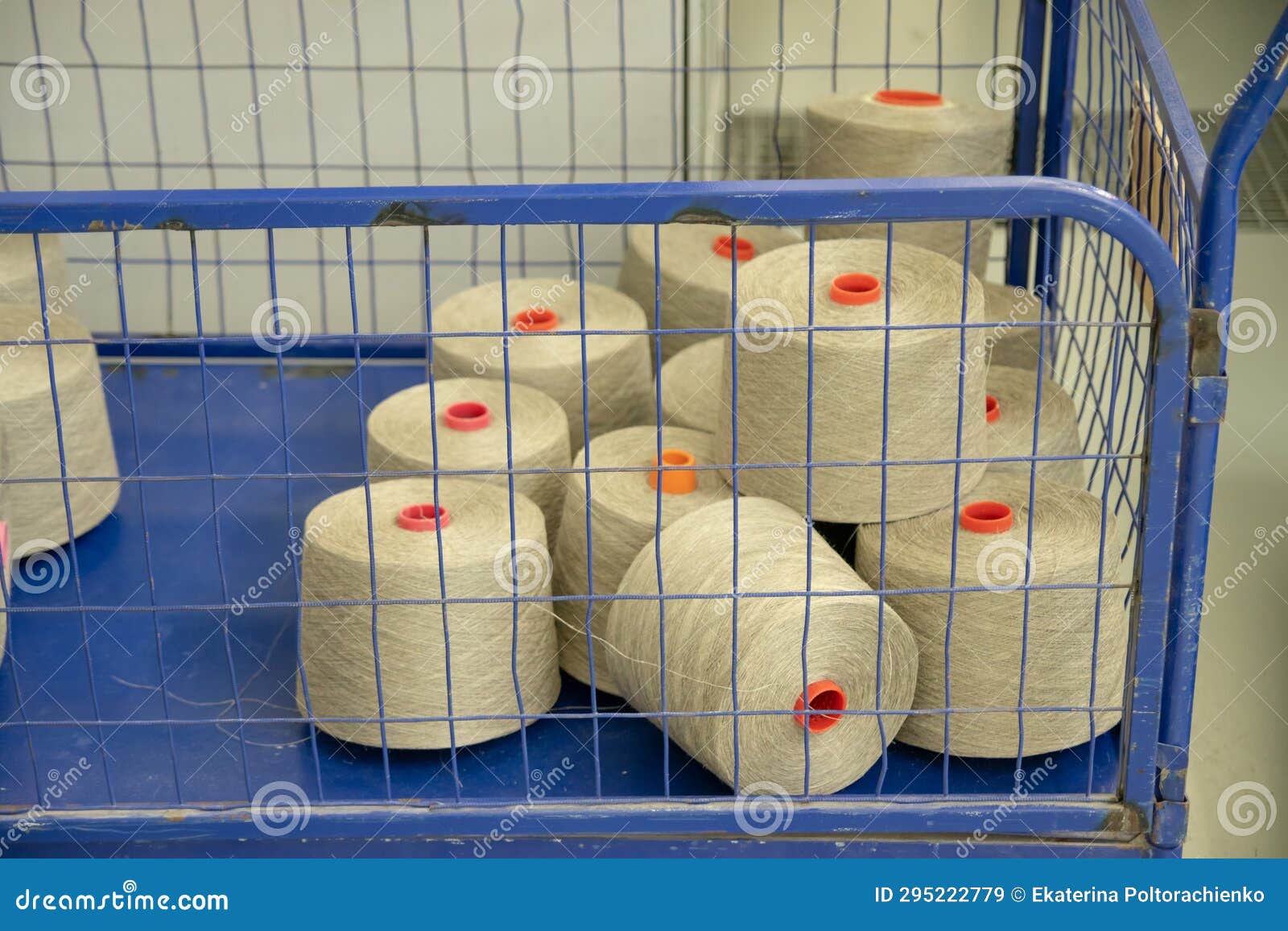 Large Bobbins of Flax Threads for Fabrics .Flax Processing Plant ...