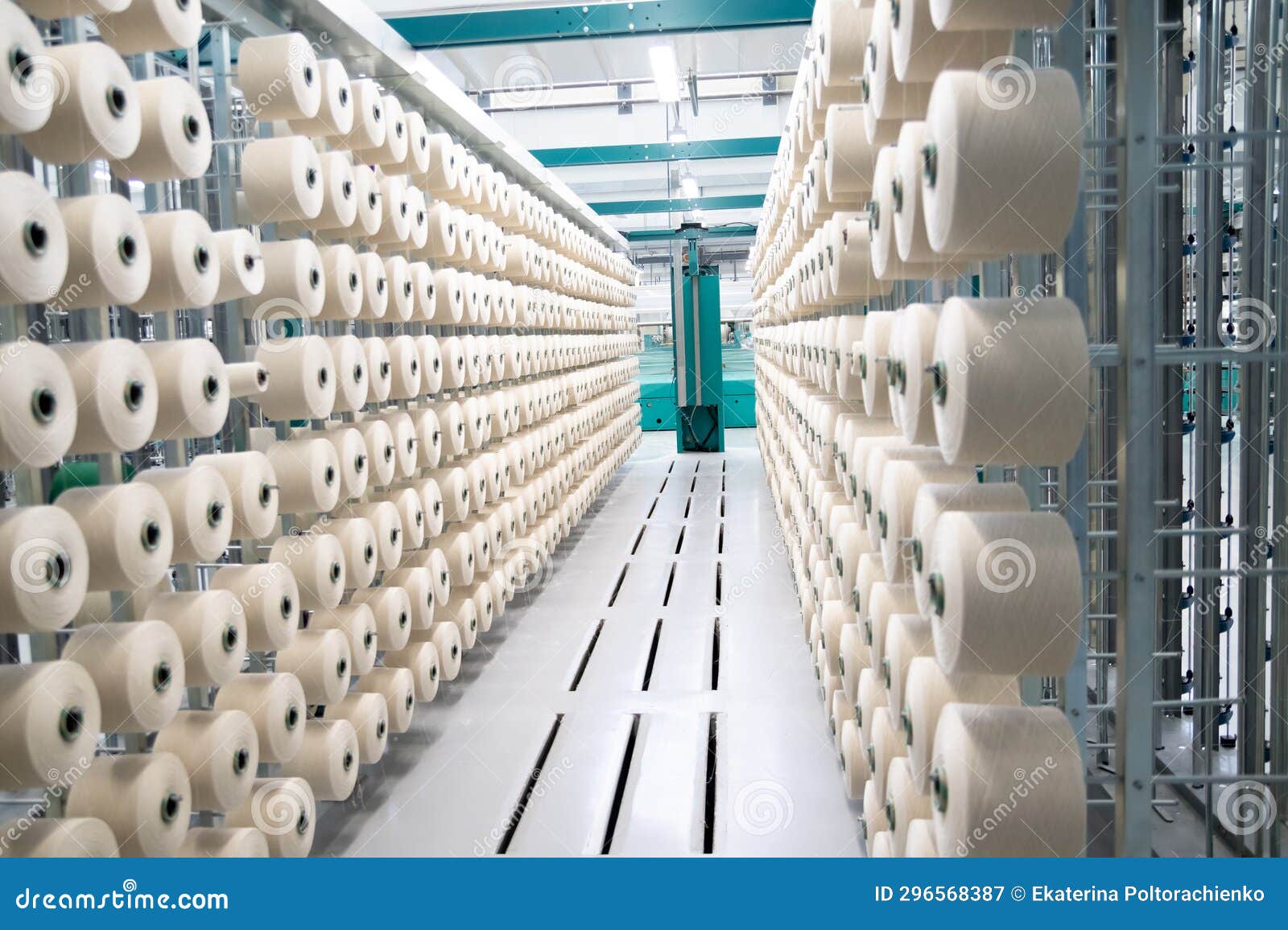 Large Bobbins of Flax Threads for Fabrics .Flax Processing Plant ...