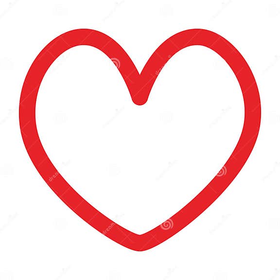 Large bold heart stock illustration. Illustration of love - 357574372