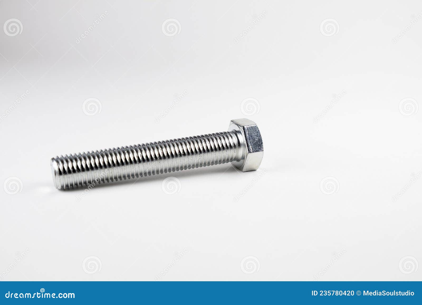 Large Bolt on a White Background Stock Photo - Image of service, bolt ...