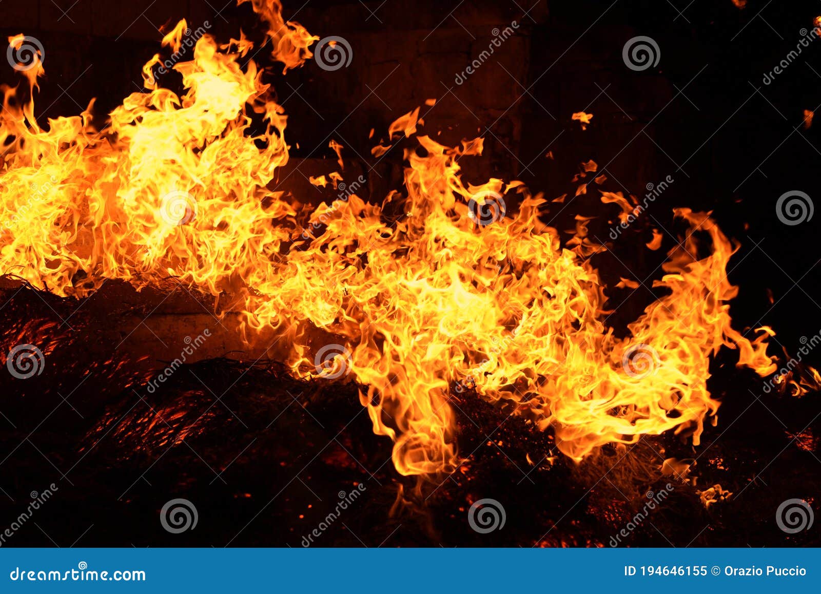 Easter fire, flame, night stock image. Image of easter - 194646155