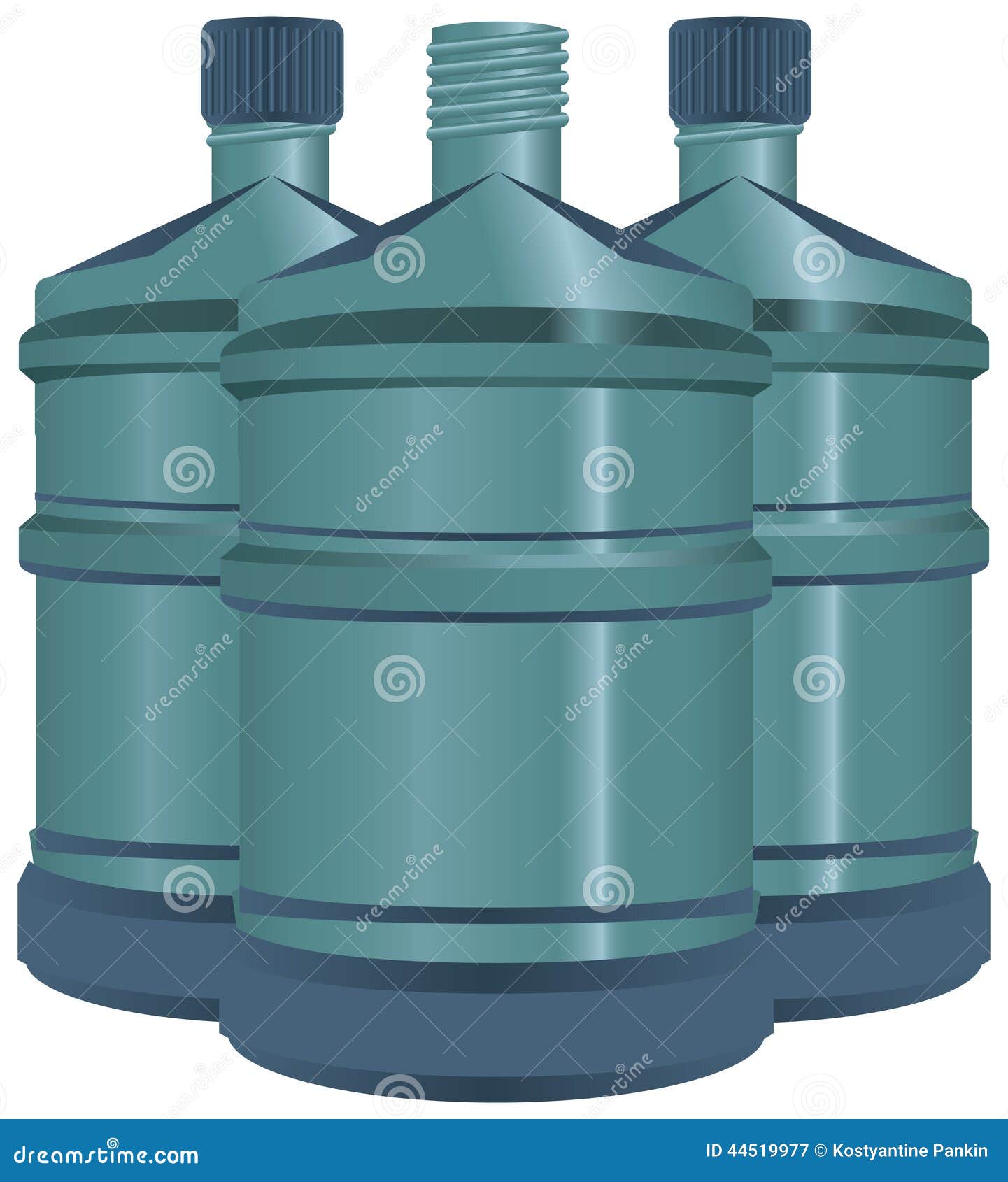 Large bottles of water stock vector. Illustration of freshness - 44519977