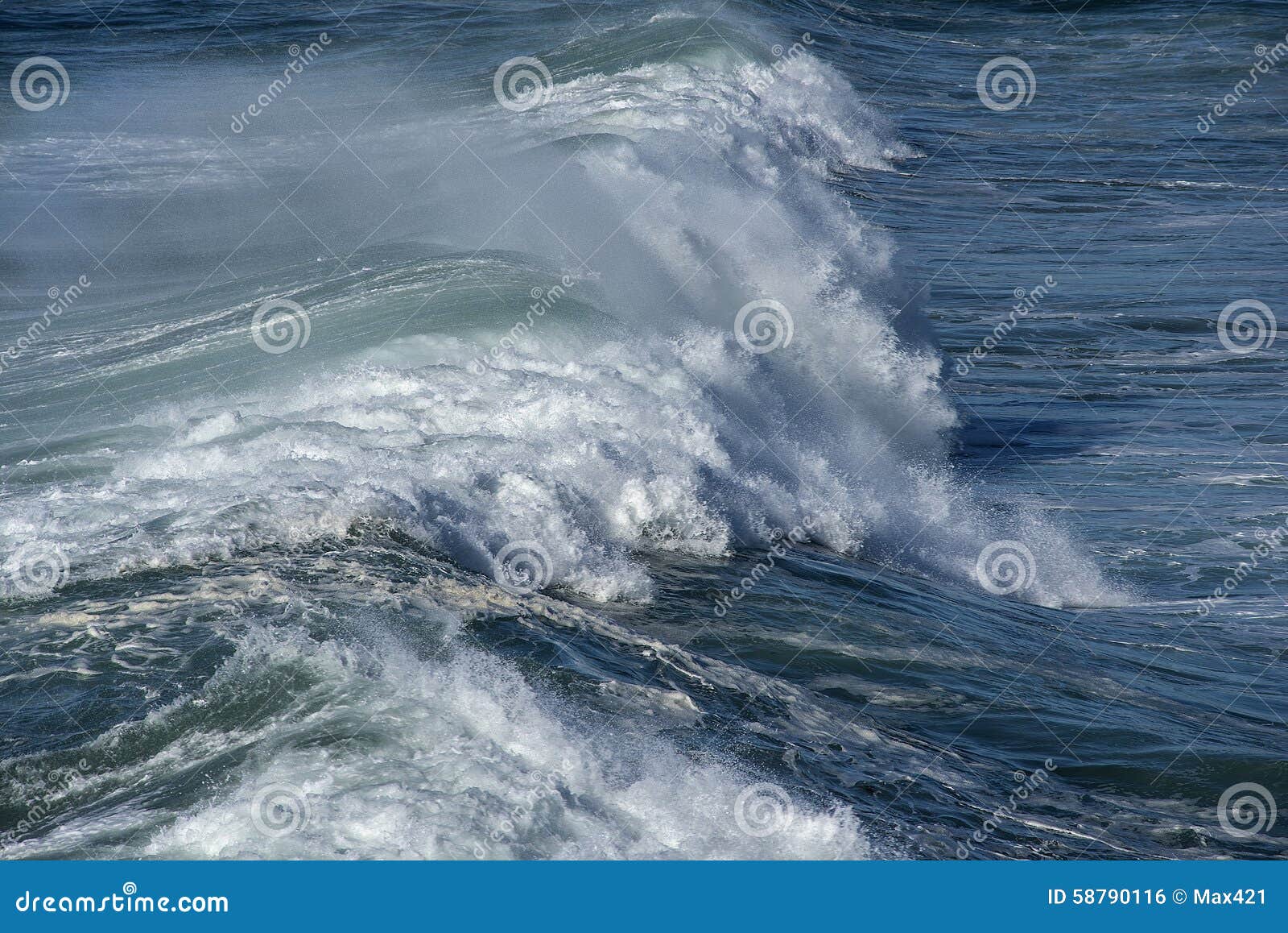 Large breaking wave stock photo. Image of force, large - 58790116