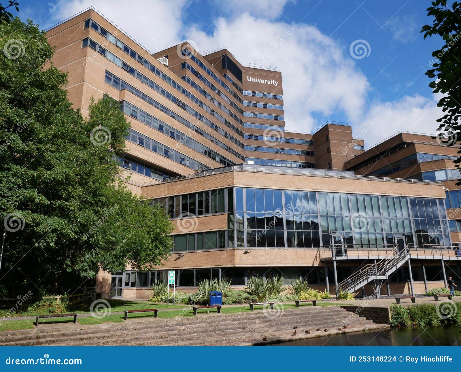Brick Built Multi Story Huddersfield University Building Editorial ...
