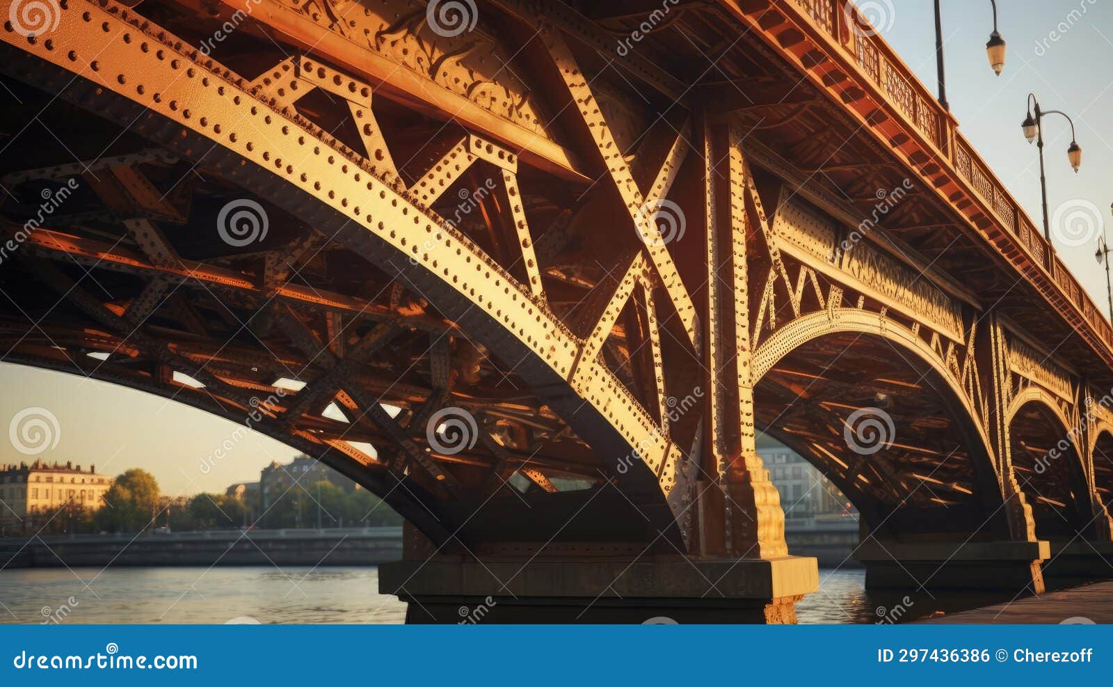 Large Bridge Over the River Stock Photo - Image of large, outdoor ...