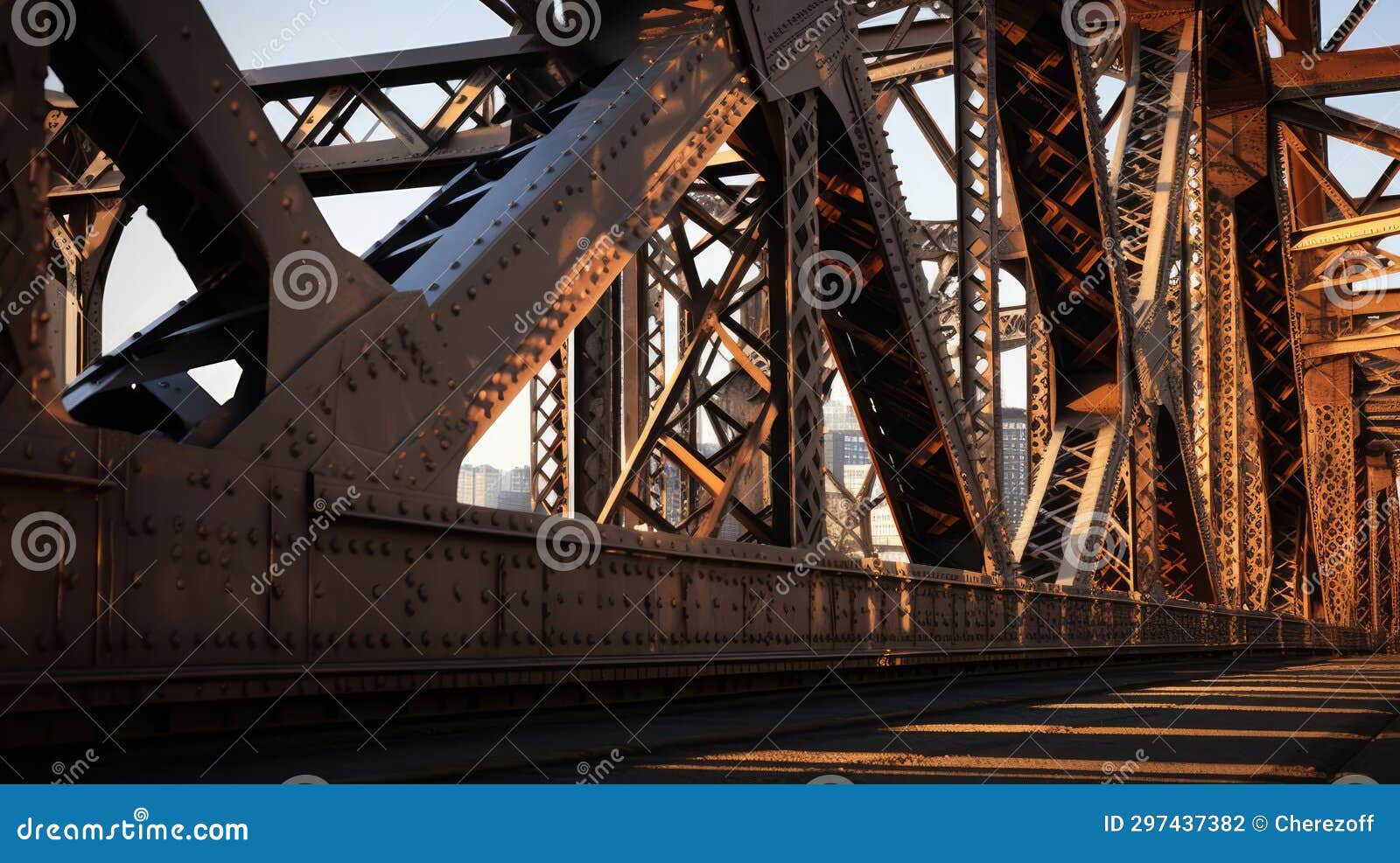 Large Bridge Over the River Stock Photo - Image of transport, beautiful ...