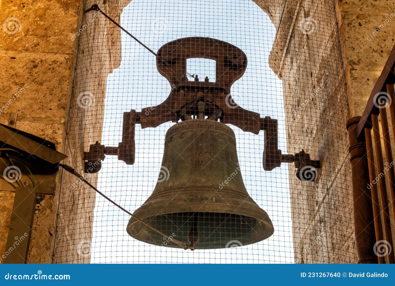 Large Bronze Bell in the Cathedral Tower Stock Photo - Image of latin ...