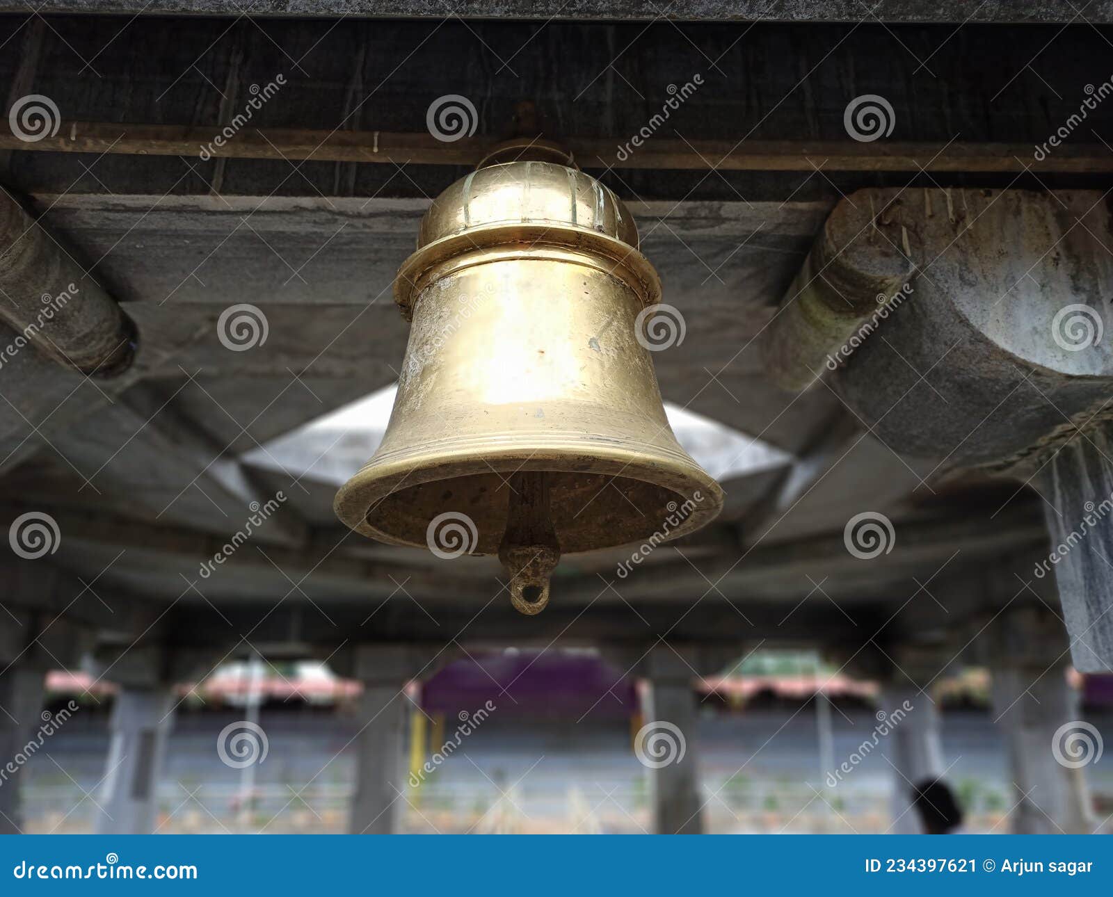The large bronze bell stock image. Image of large, temple - 234397621