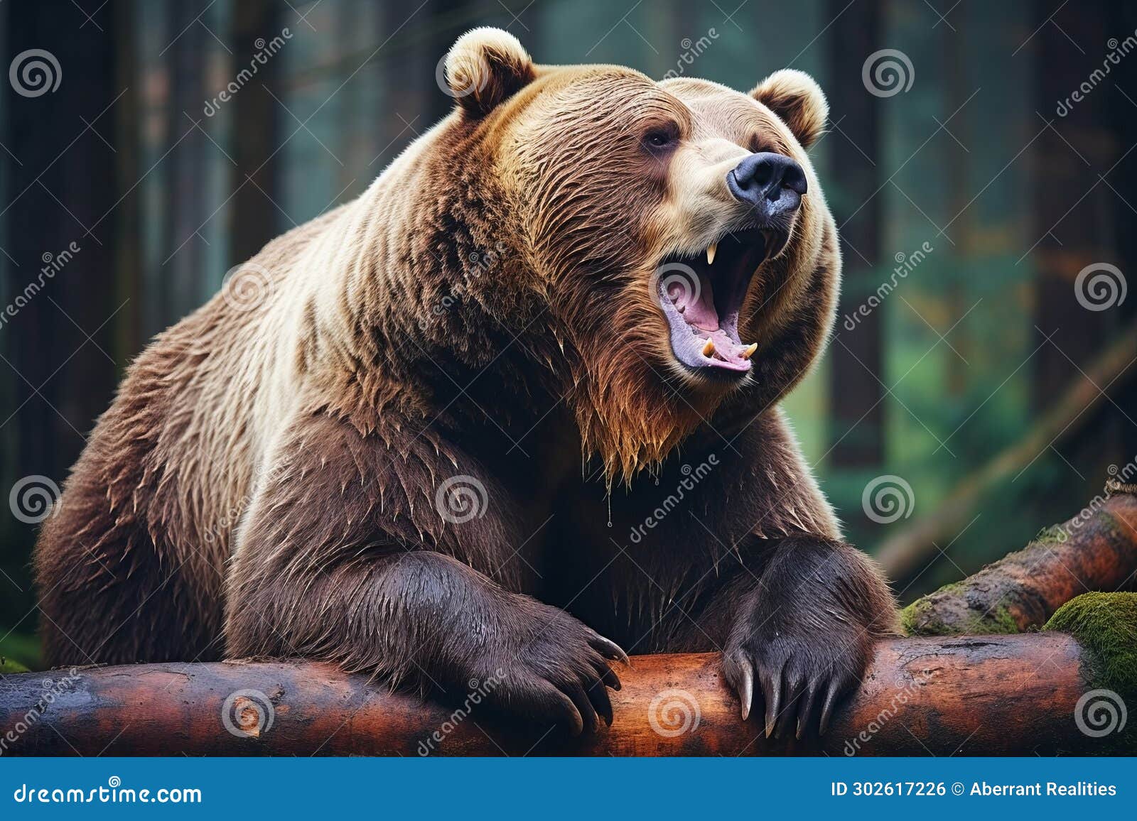 Large Brown Bear Side View Close-up Graphic Icon On White Vector ...